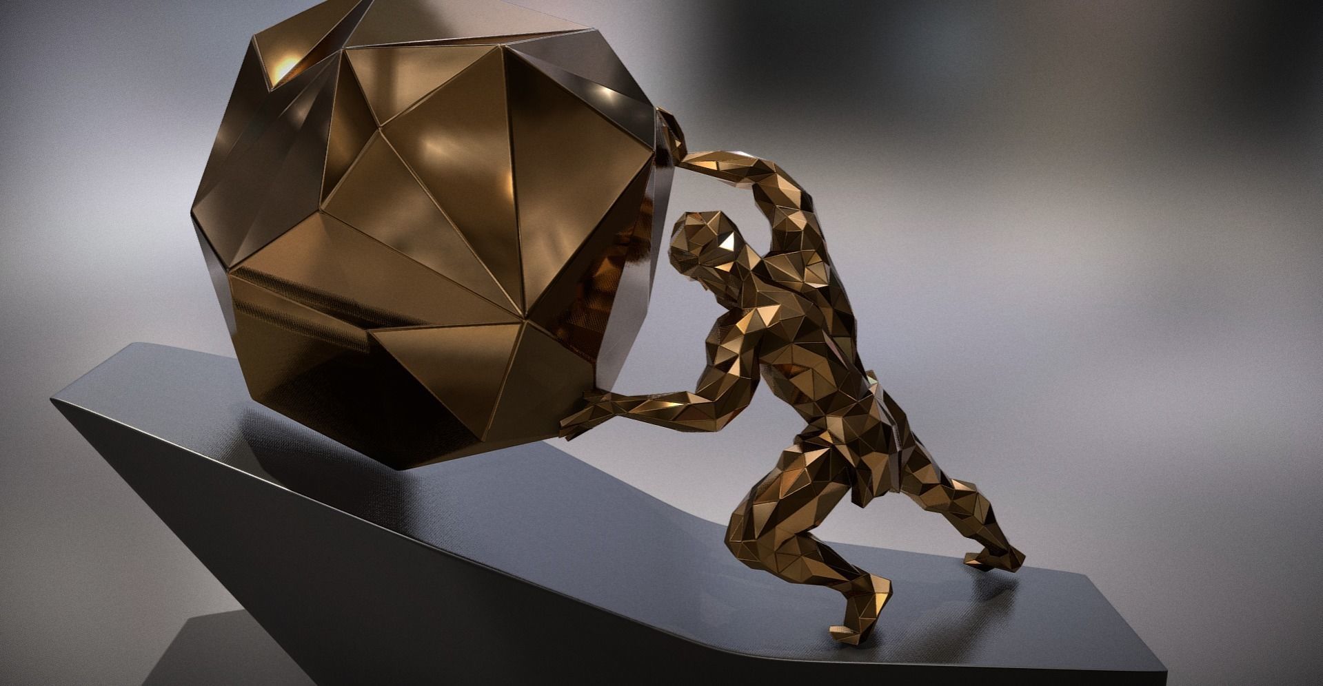 Sisyphus - The Eternal Struggle 3D model | CGTrader