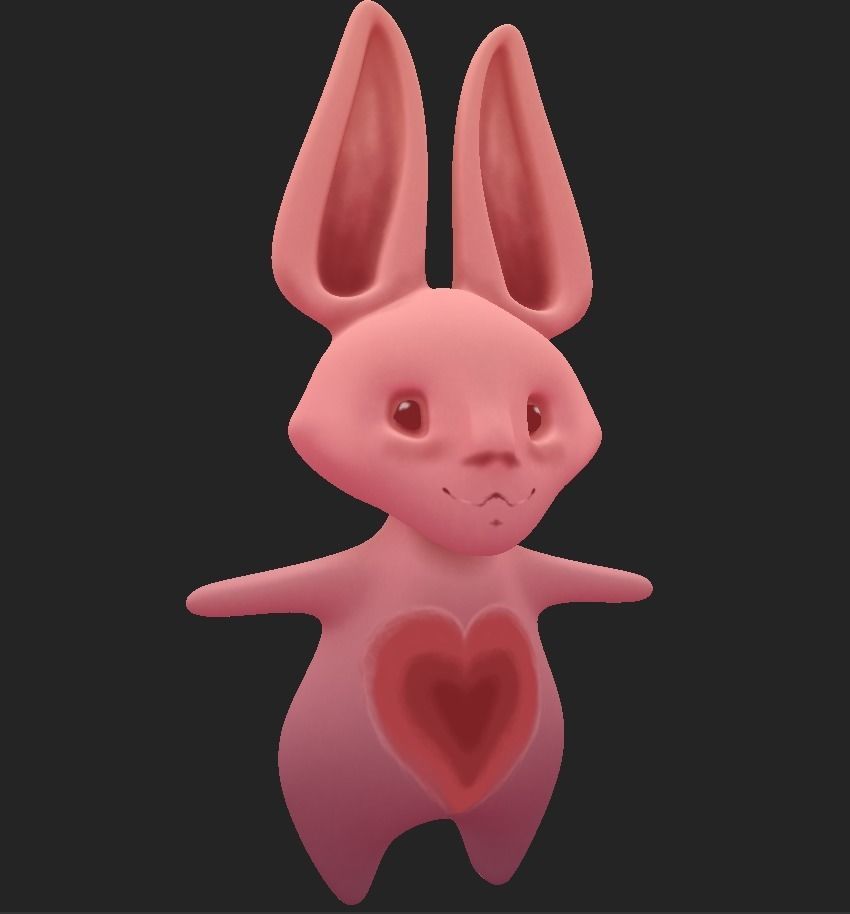 Pink Stylized Character free VR / AR / low-poly 3D model | CGTrader