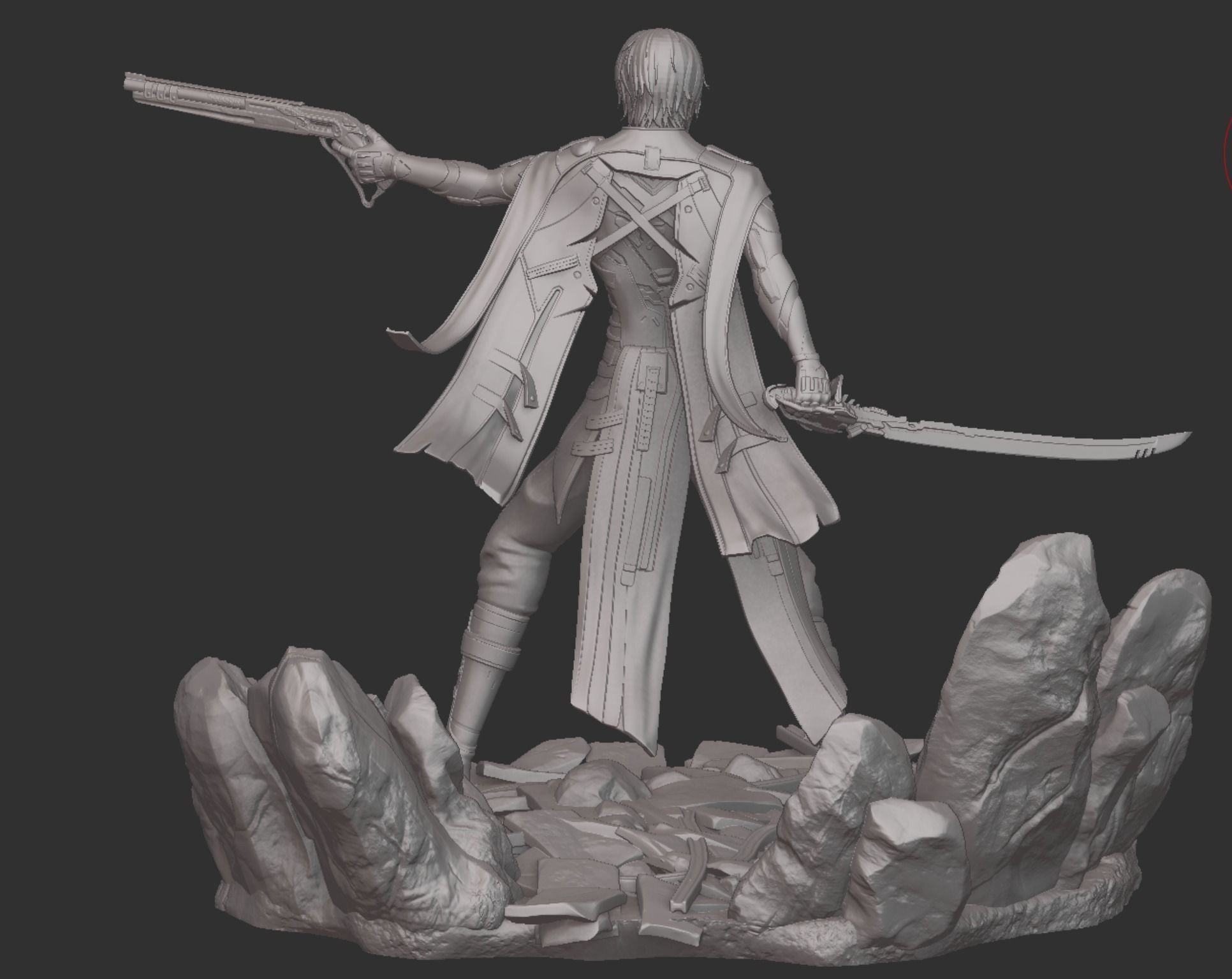 Watanabe punishing gray raven 3D model 3D printable | CGTrader