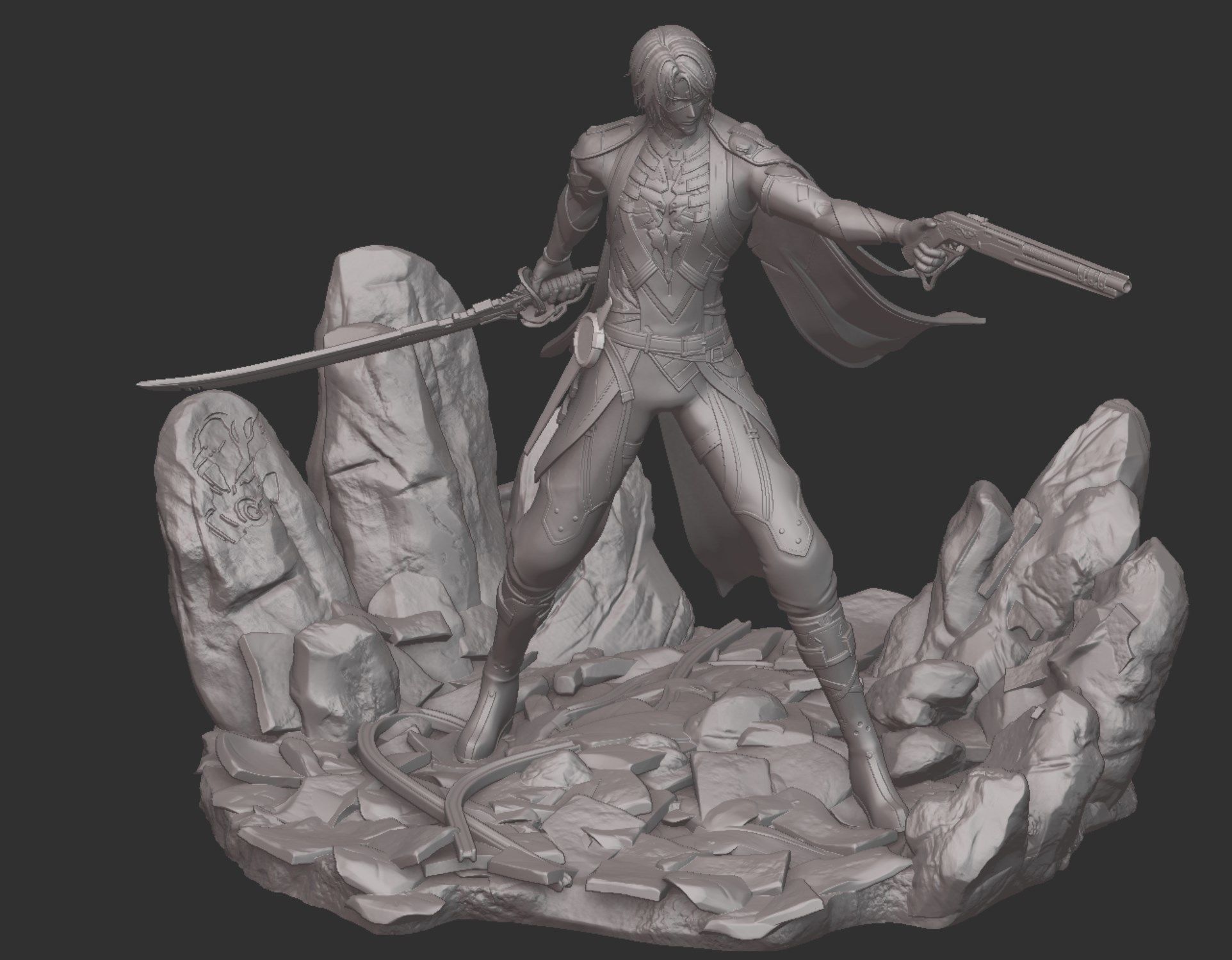 Watanabe punishing gray raven 3D model 3D printable | CGTrader