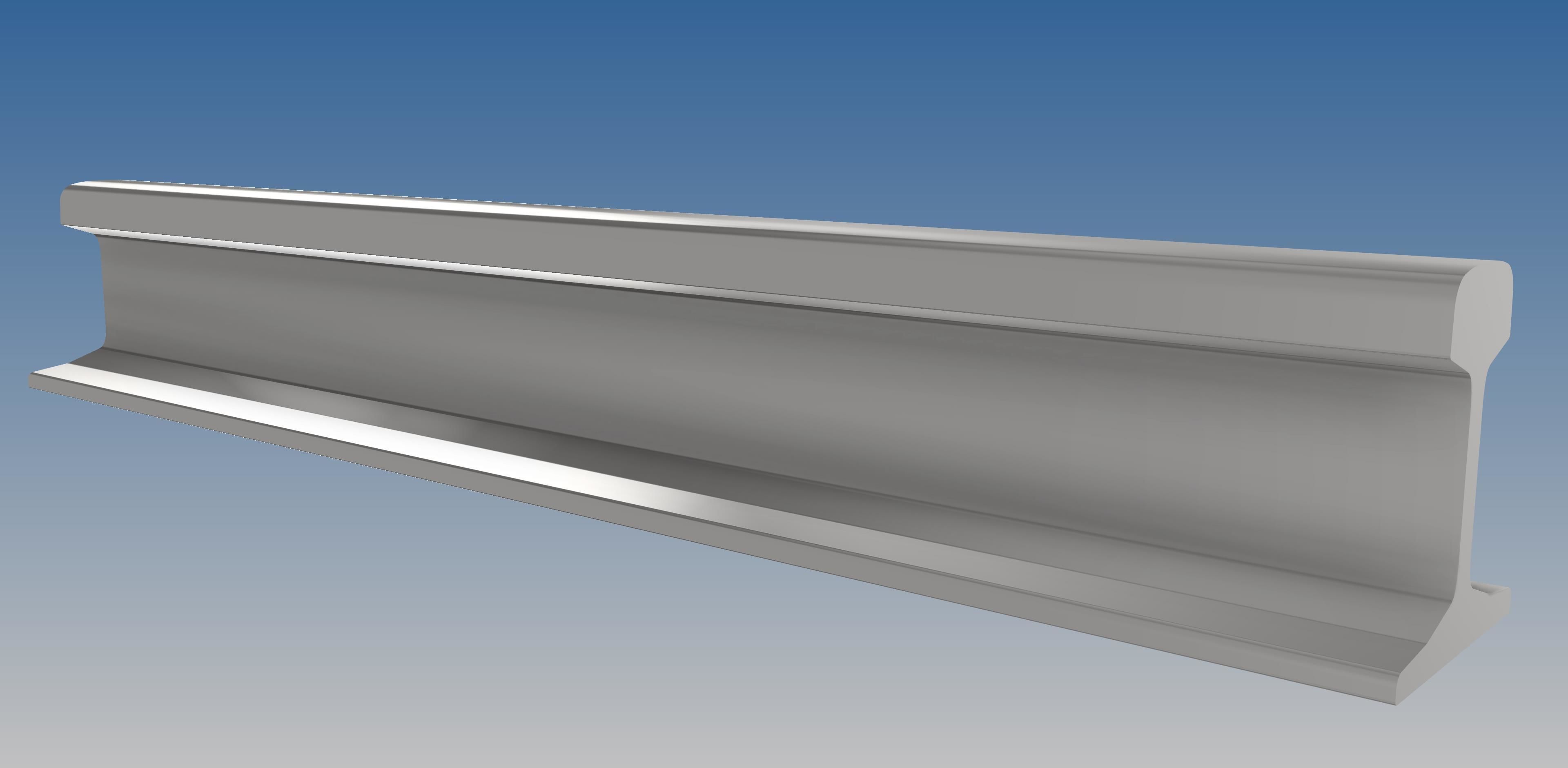 British Standard-EN13674 50E2 rail 3D model | CGTrader