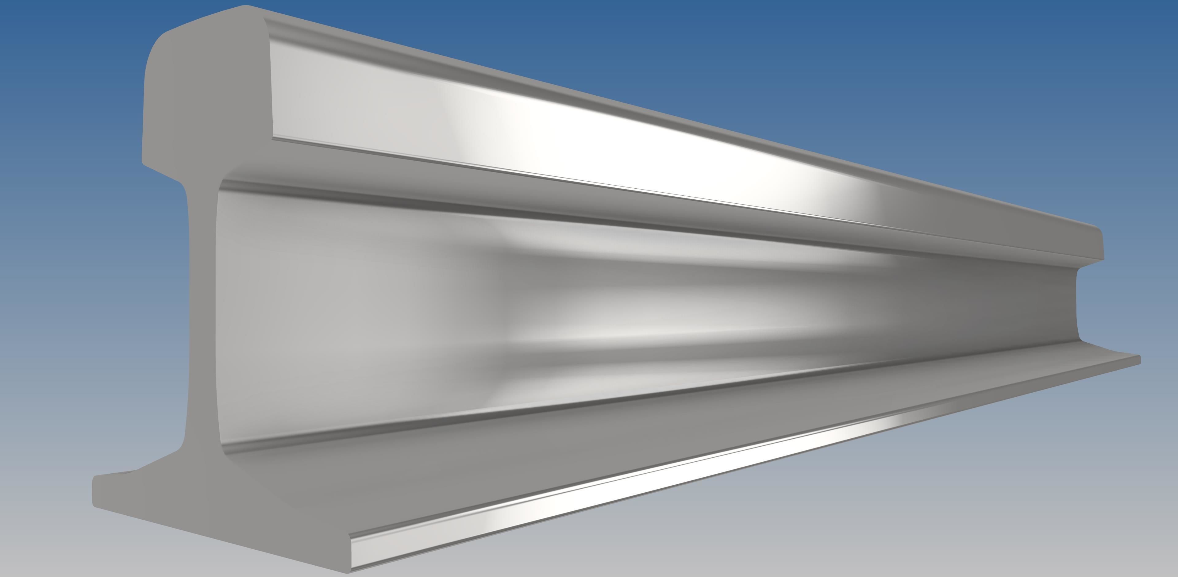 British Standard-EN13674 50E5 rail 3D model | CGTrader