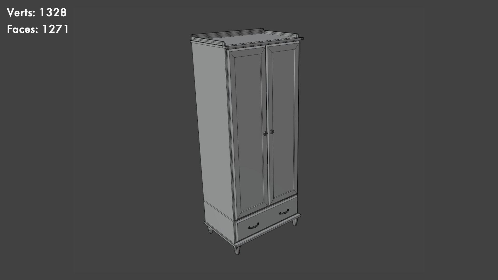 3D model Low Poly Wardrobes Pack VR / AR / low-poly | CGTrader