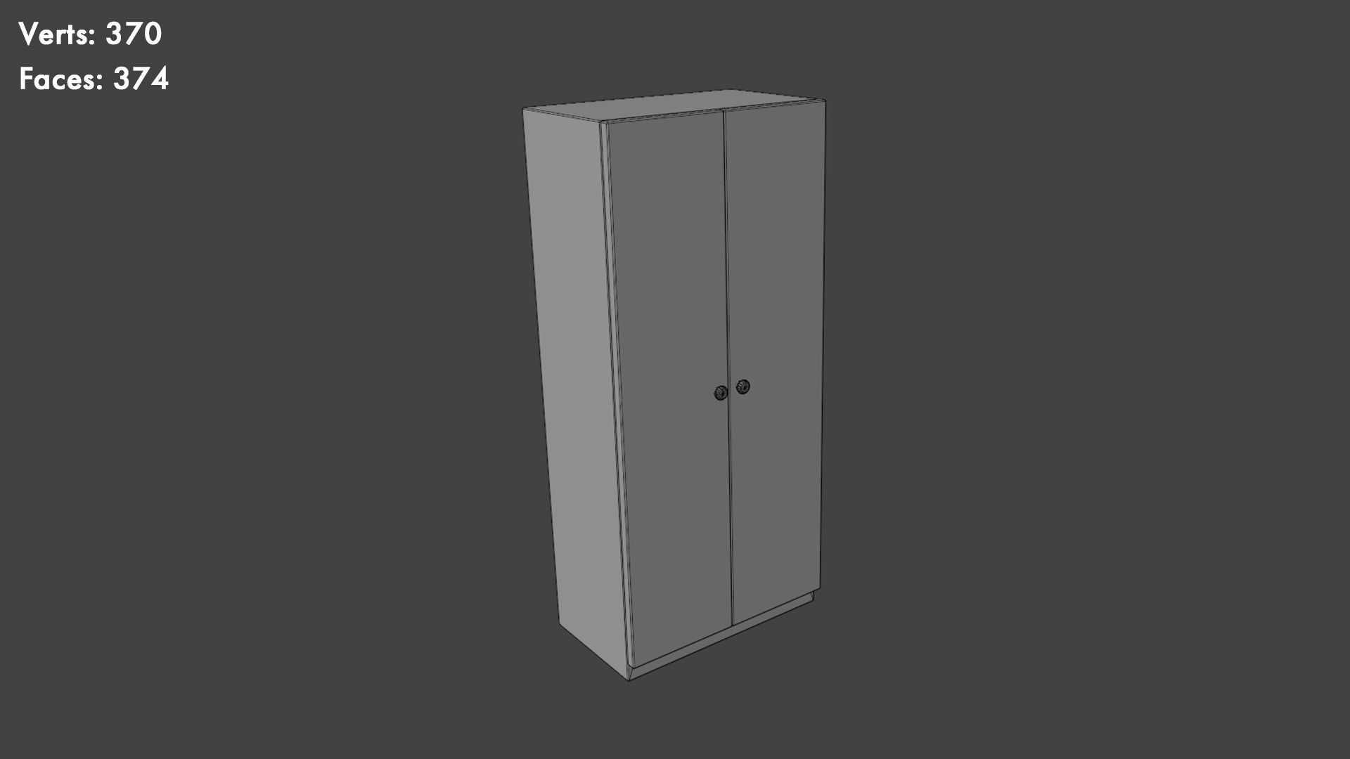 3D model Low Poly Wardrobes Pack VR / AR / low-poly | CGTrader