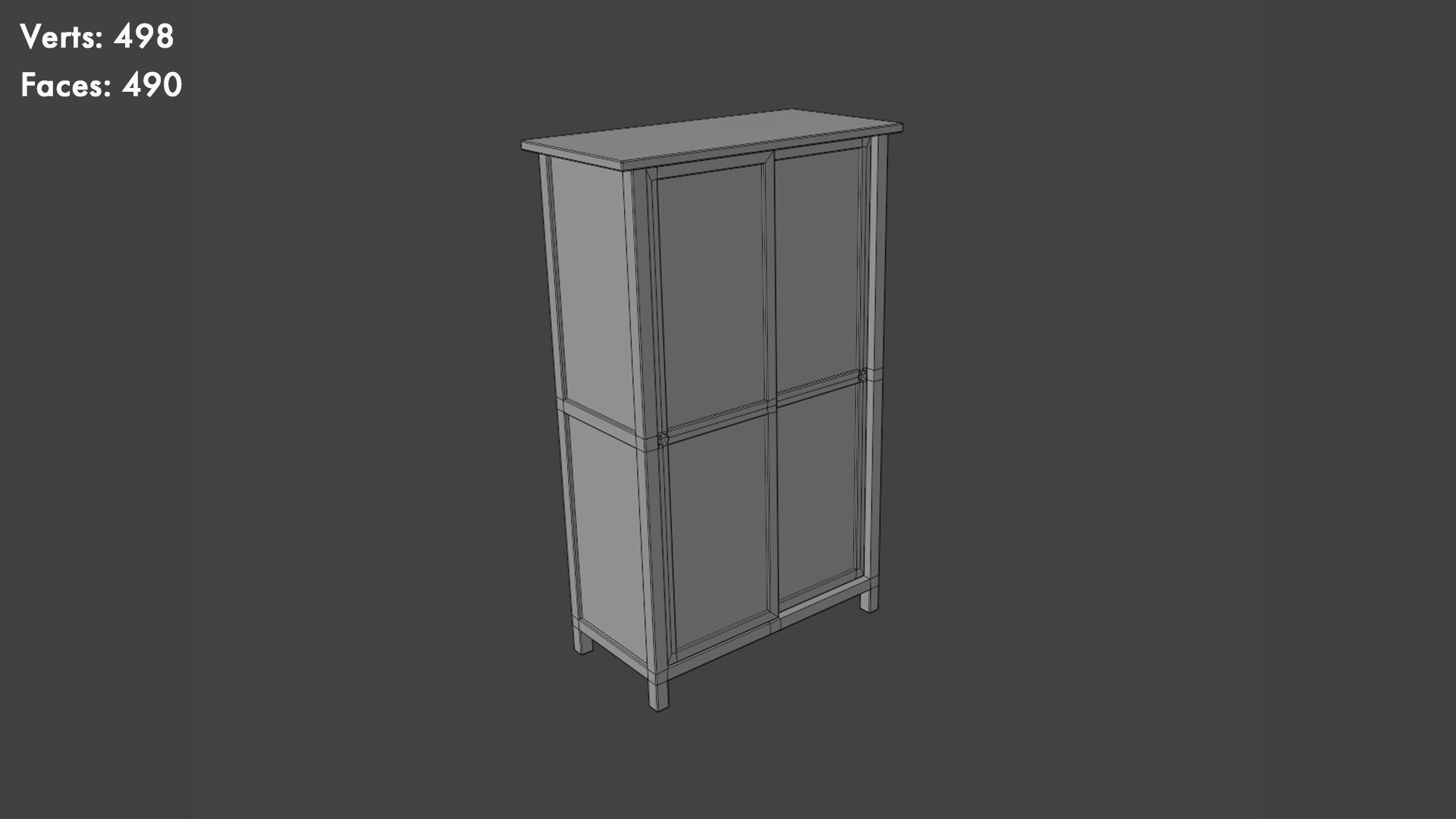 3D model Low Poly Wardrobes Pack VR / AR / low-poly | CGTrader