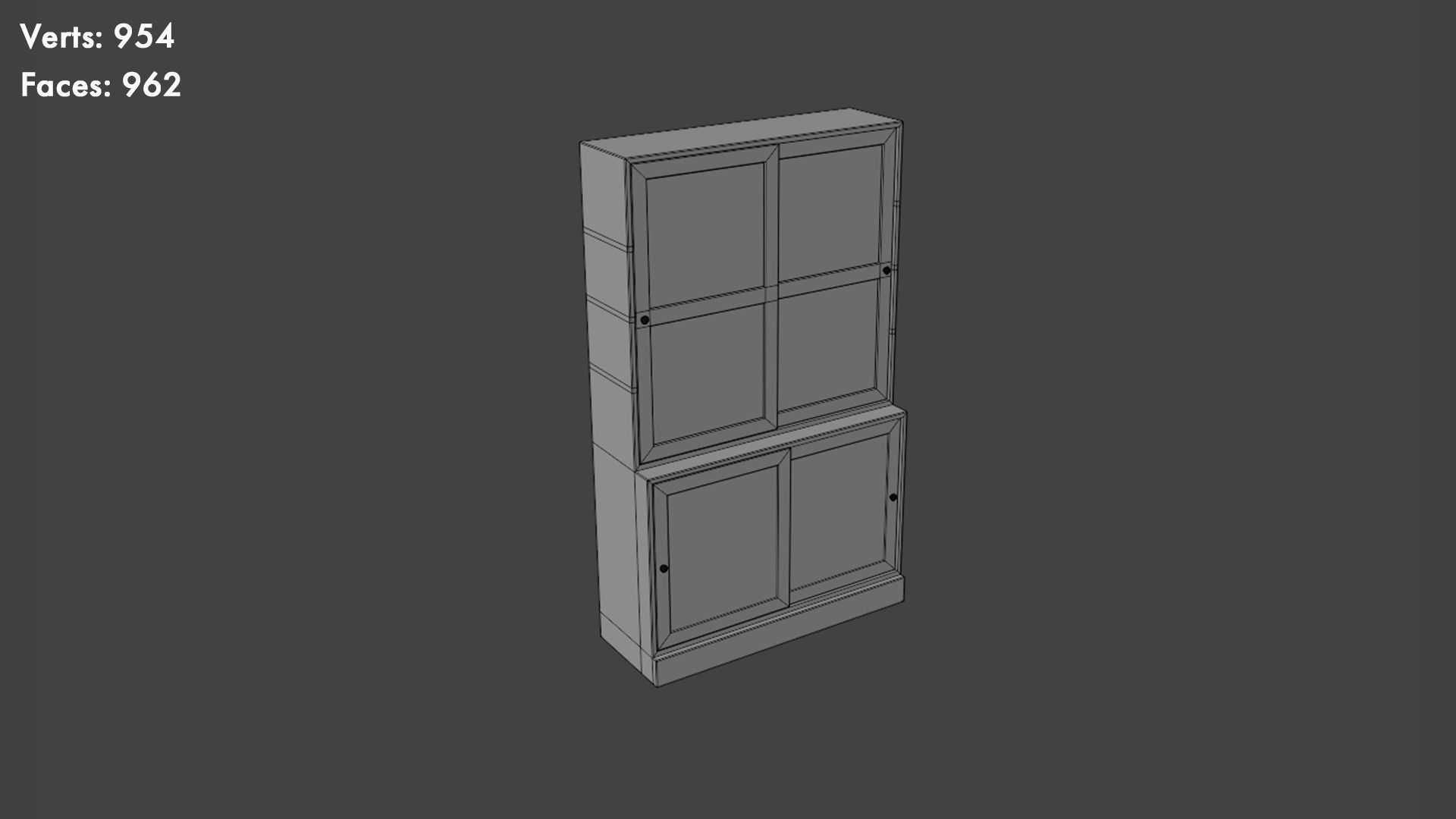 3D model Low Poly Cabinets Pack VR / AR / low-poly | CGTrader