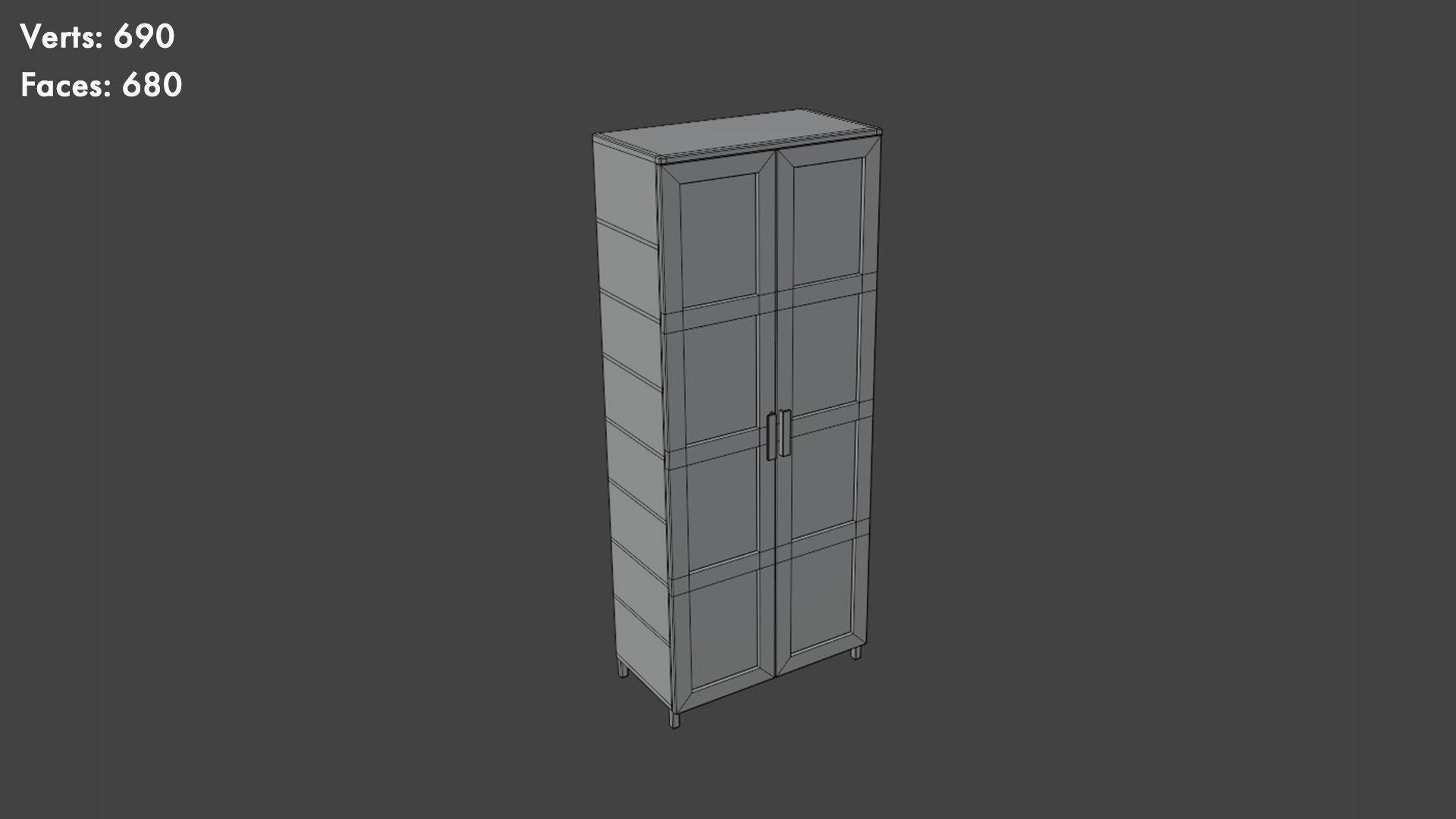 3D model Low Poly Cabinets Pack VR / AR / low-poly | CGTrader