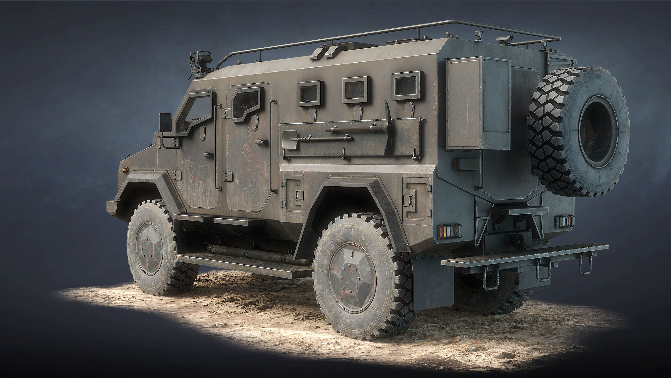 3D model Varta MRAP with Interior Game Ready VR / AR / low-poly | CGTrader
