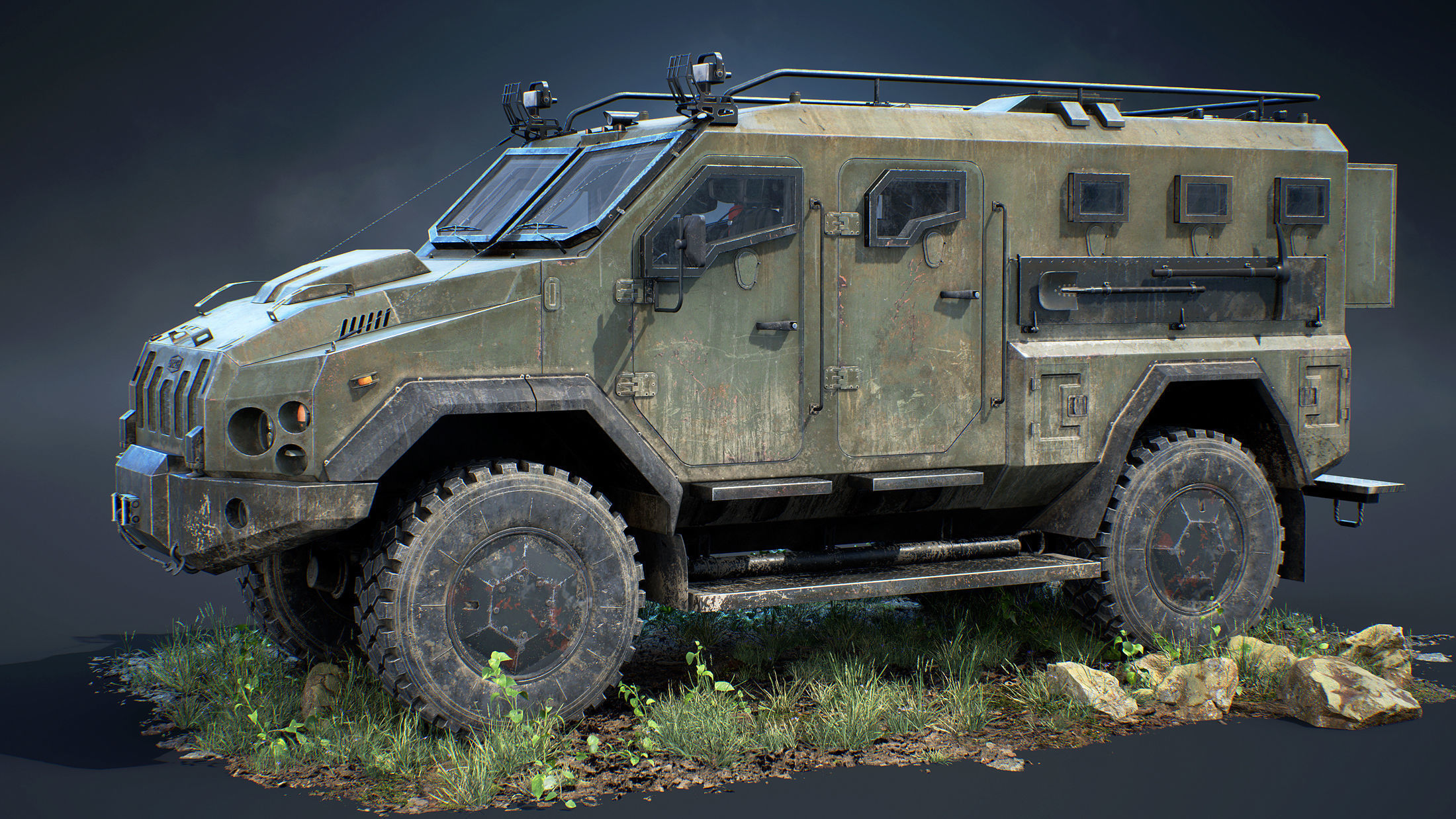 3D model Varta MRAP with Interior Game Ready VR / AR / low-poly | CGTrader