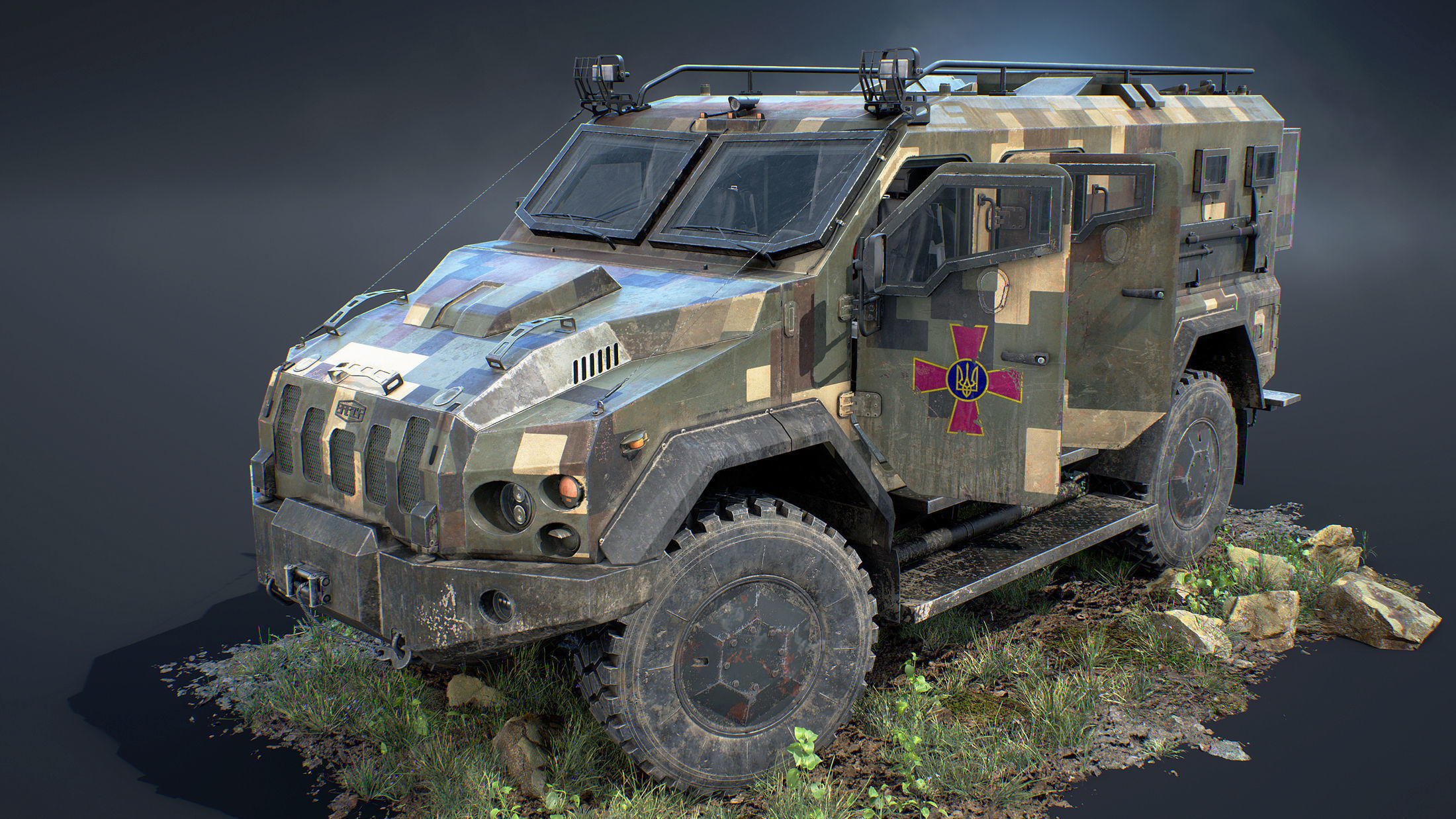 3D model Varta MRAP with Interior Game Ready VR / AR / low-poly | CGTrader