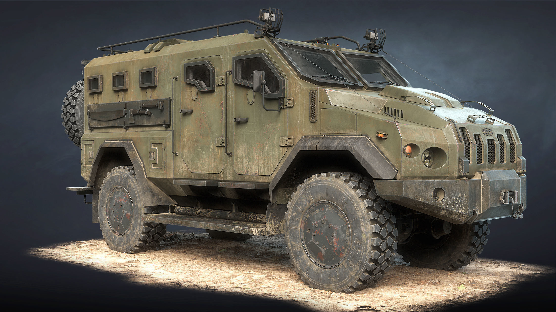 3D model Varta MRAP with Interior Game Ready VR / AR / low-poly | CGTrader