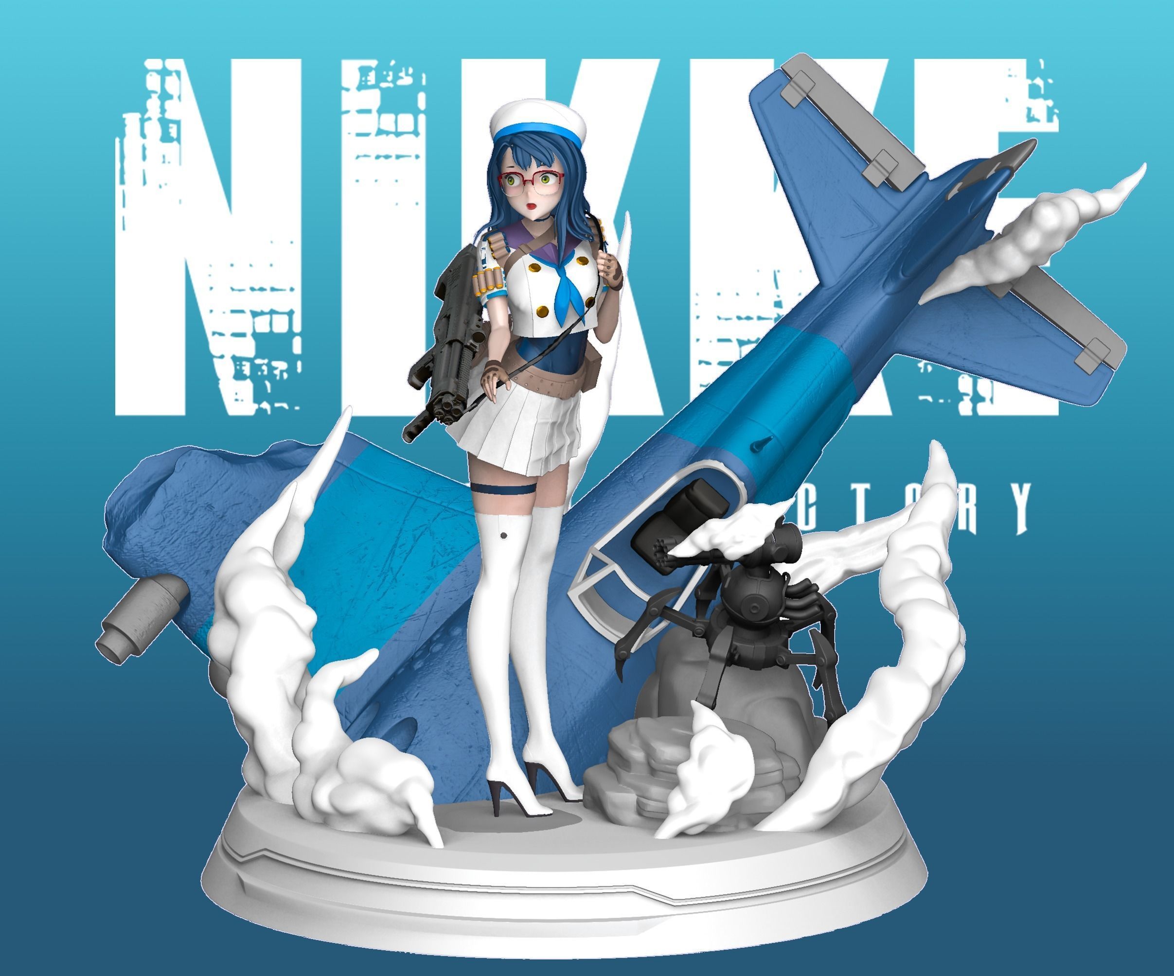 Neon Nikke - 3D Print Model 3D model 3D printable | CGTrader