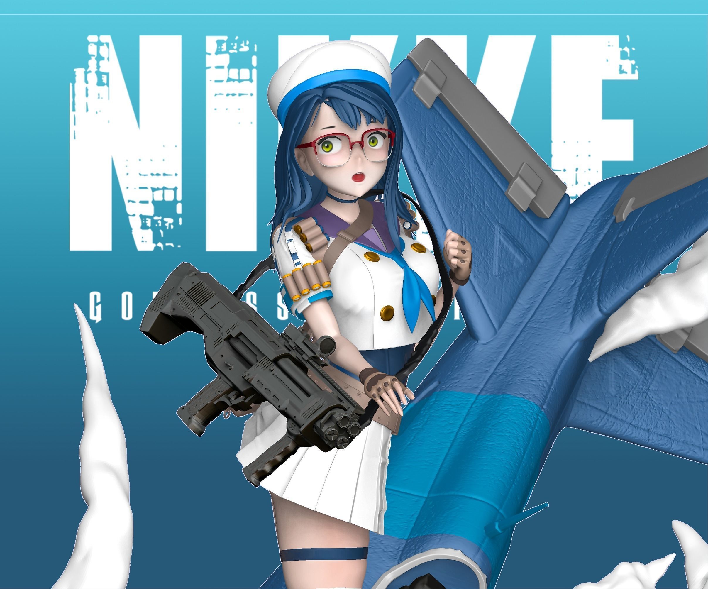 Neon Nikke - 3D Print Model 3D model 3D printable | CGTrader