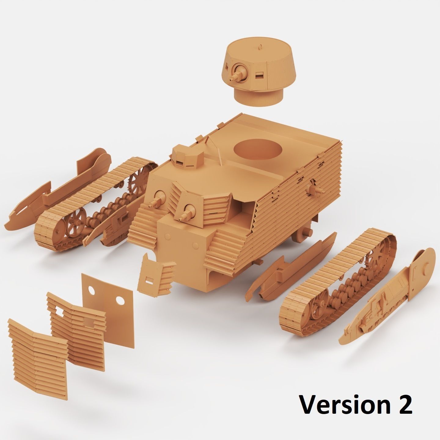 Bob Semple tank 3D model 3D printable | CGTrader
