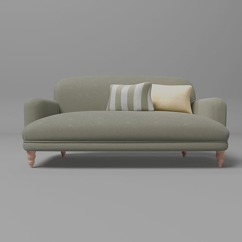 Agatha 3 seater sofa free VR / AR / low-poly 3D model | CGTrader