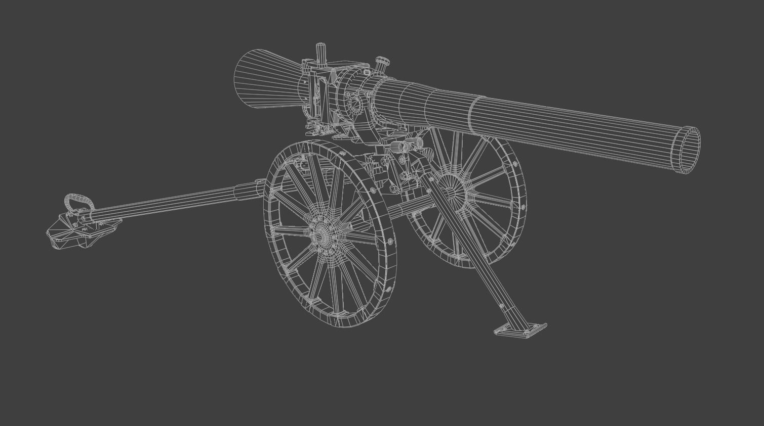 3D model Type 4 105mm Recoilless Gun VR / AR / low-poly | CGTrader