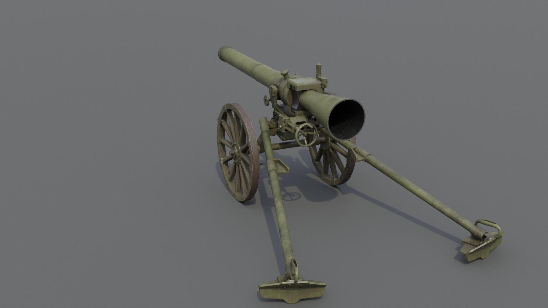 3D model Type 4 105mm Recoilless Gun VR / AR / low-poly | CGTrader