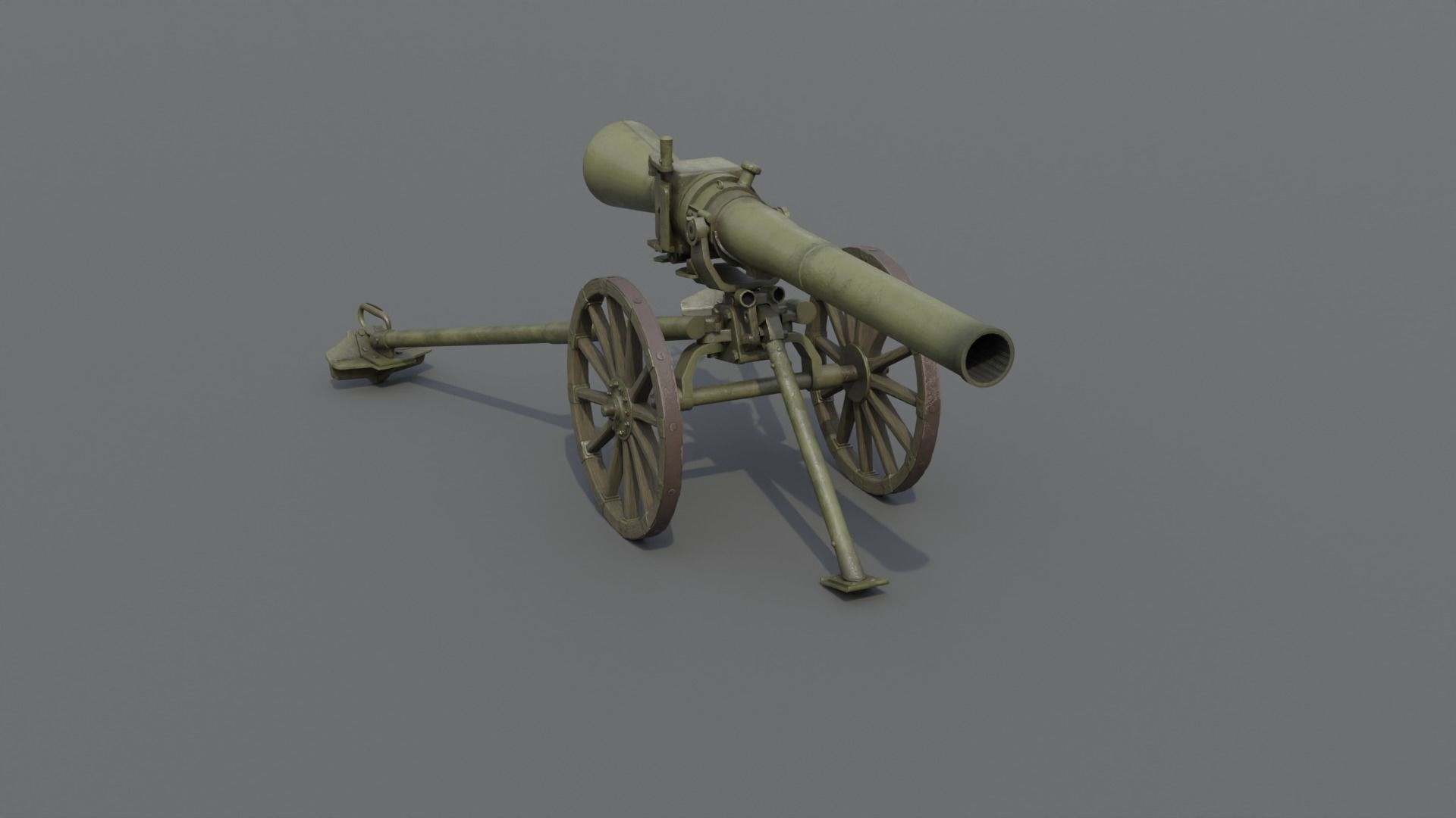 3D model Type 4 105mm Recoilless Gun VR / AR / low-poly | CGTrader