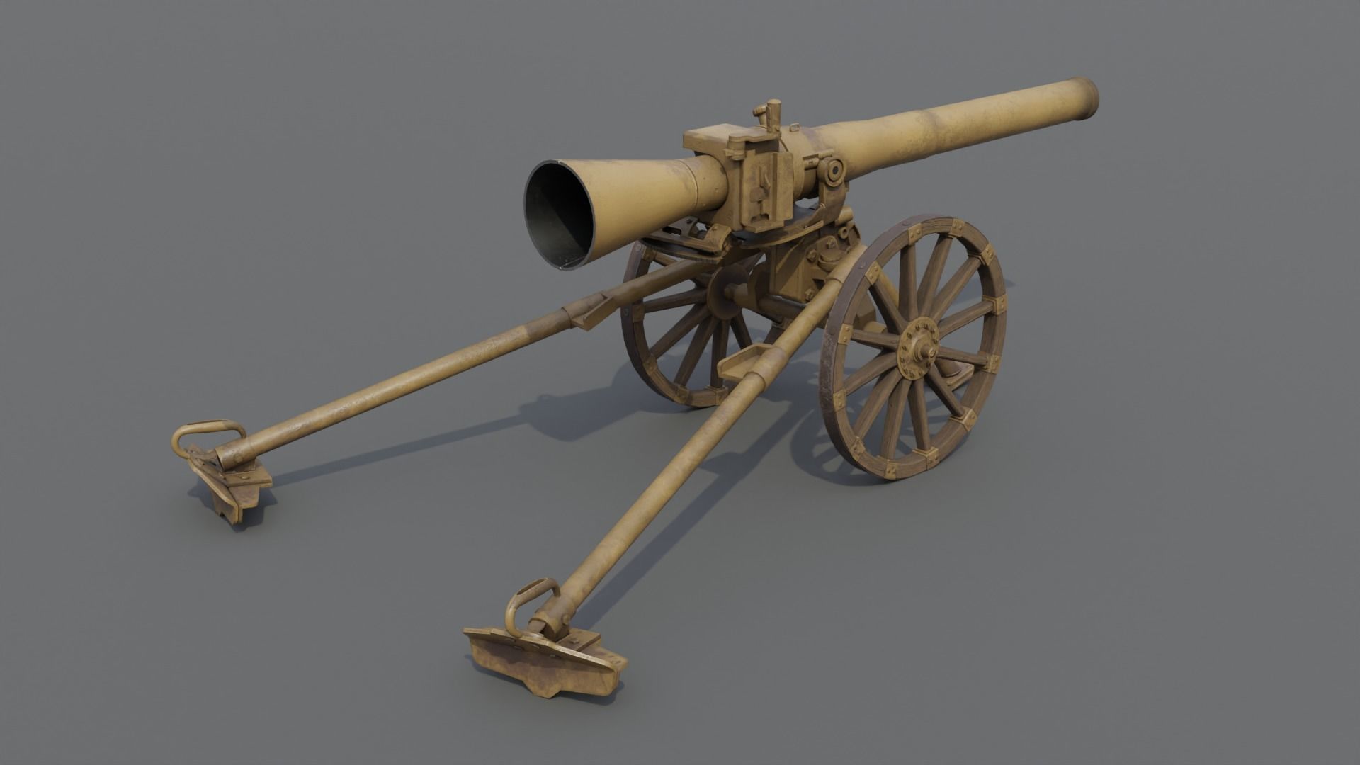3D model Type 4 105mm Recoilless Gun VR / AR / low-poly | CGTrader