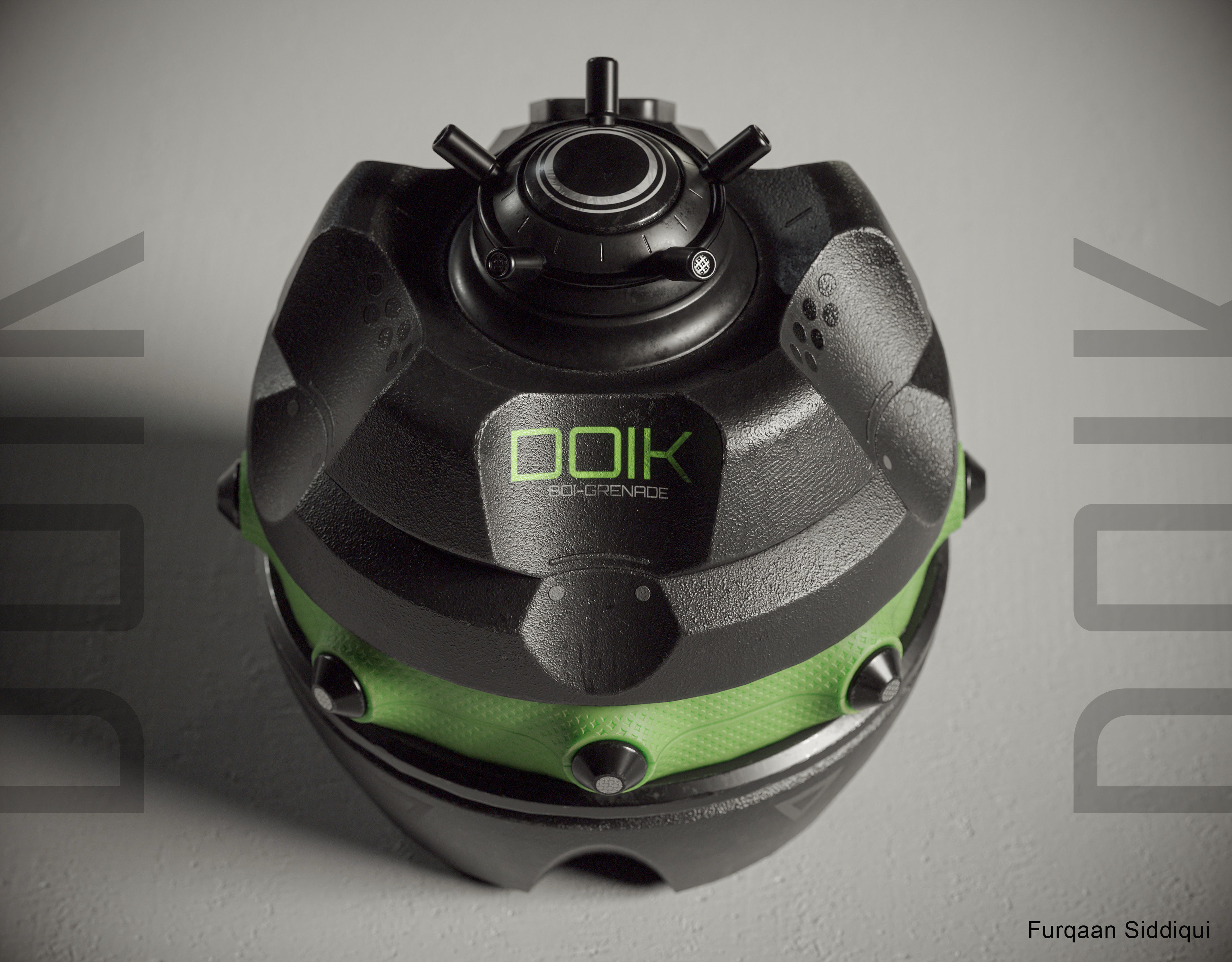 3D model Sci-fi Bio Grenade Doik PBR VR / AR / low-poly | CGTrader