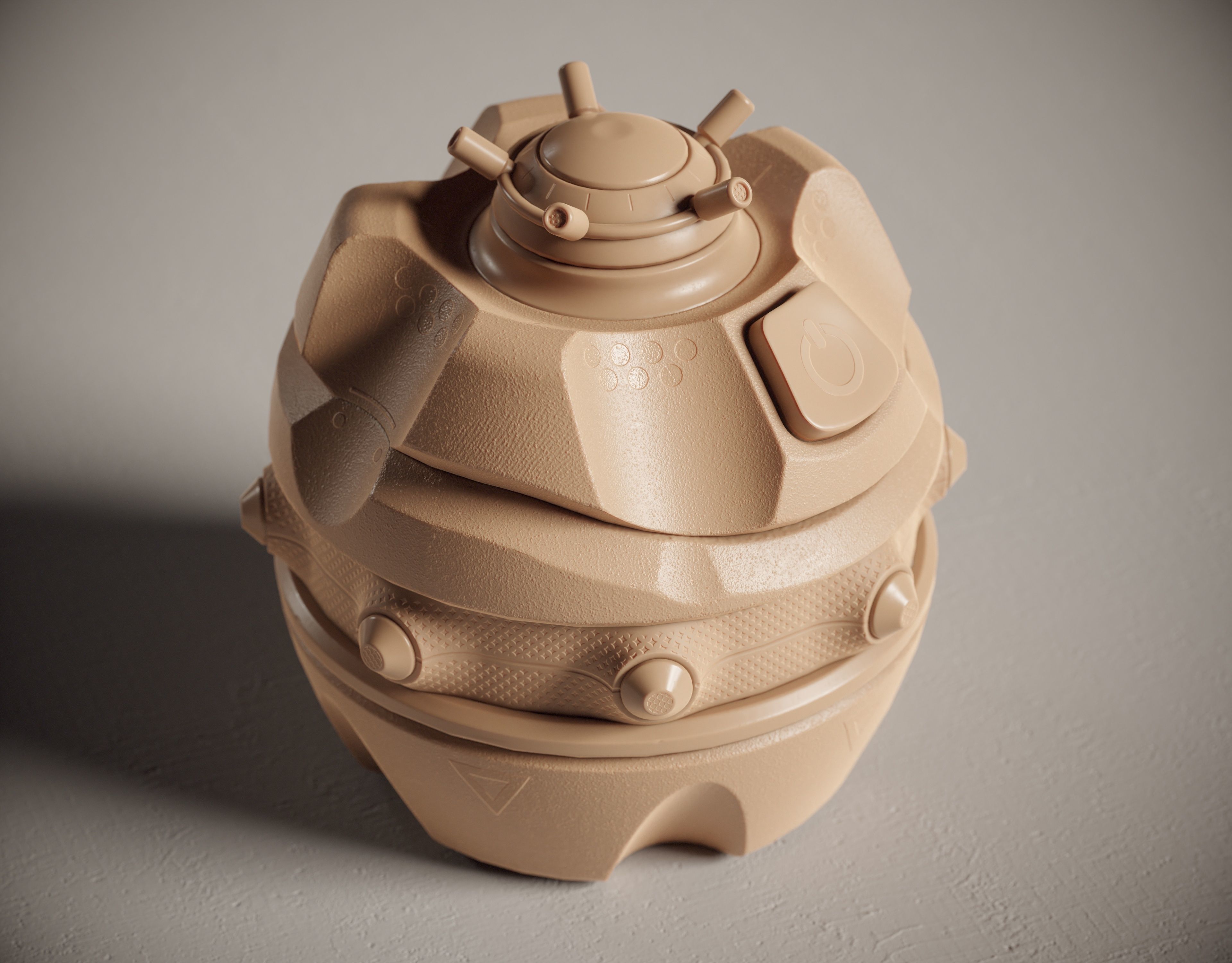 3D model Sci-fi Bio Grenade Doik PBR VR / AR / low-poly | CGTrader