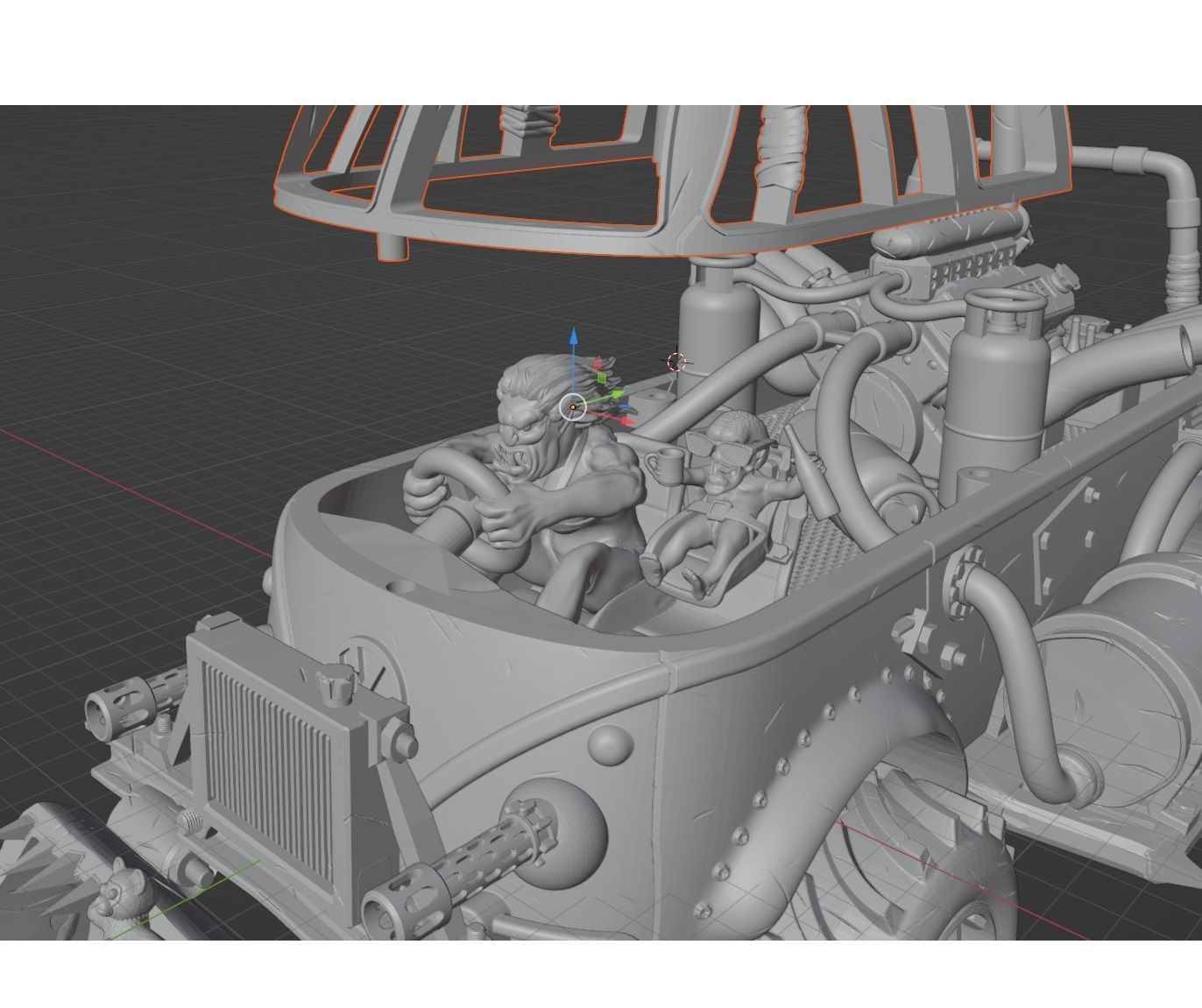 Road Rage RR-007 Mad Max style 3D printable models free 3D model 3D ...