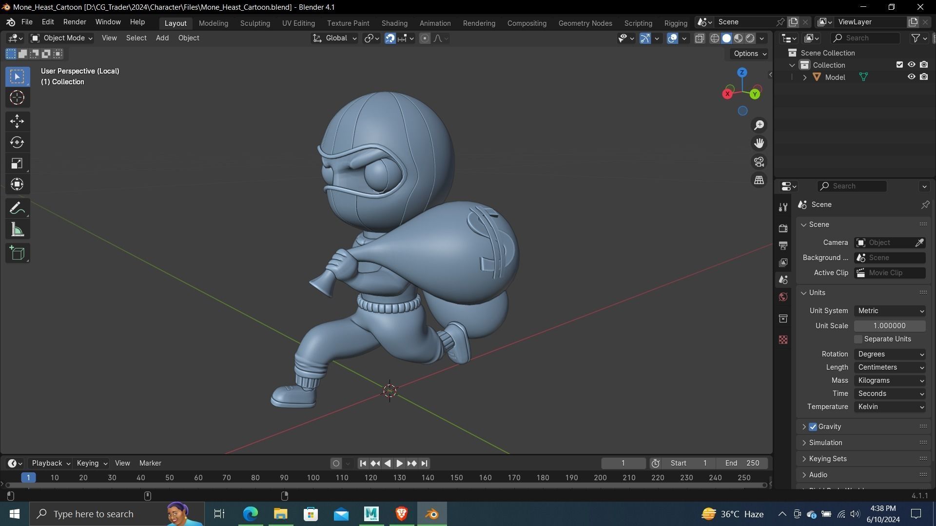 Money Heist cartoon character 3d Printing 3D model 3D printable | CGTrader