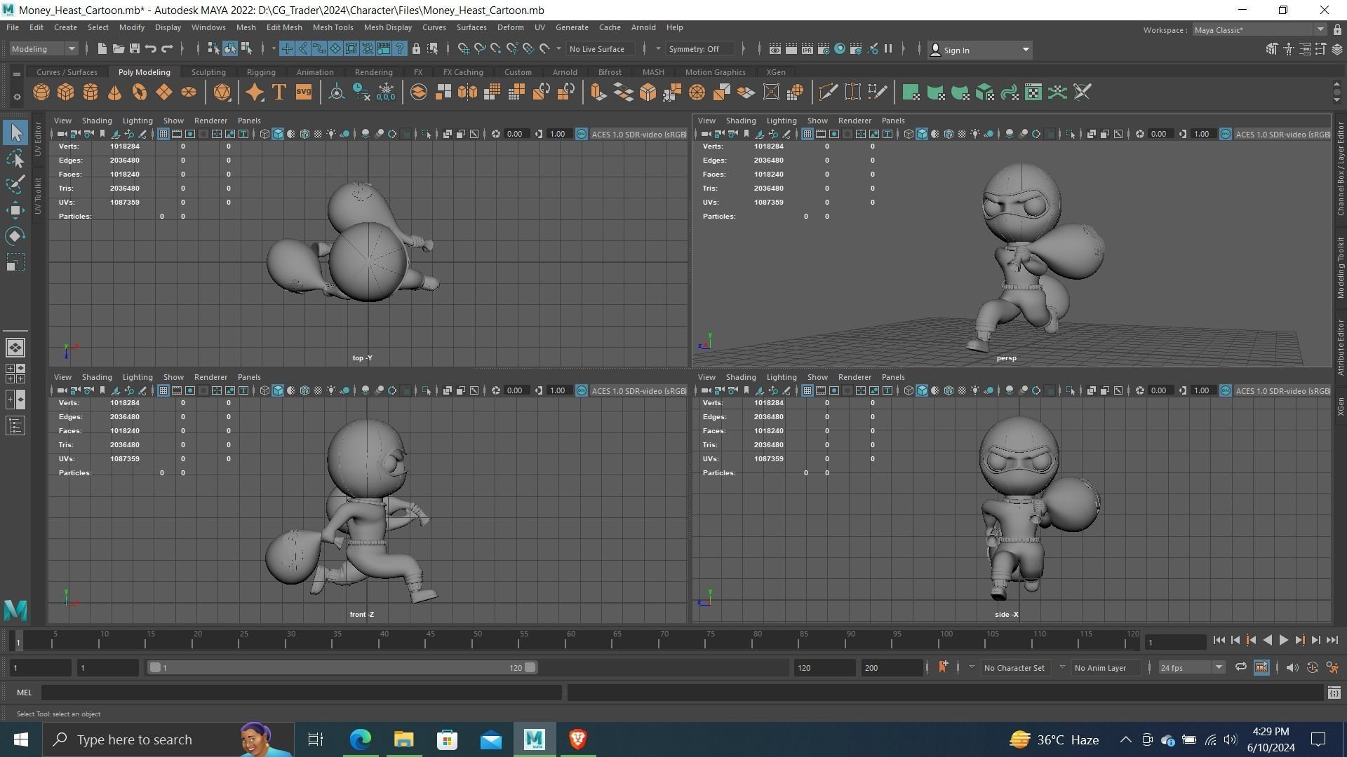 Money Heist cartoon character 3d Printing 3D model 3D printable | CGTrader