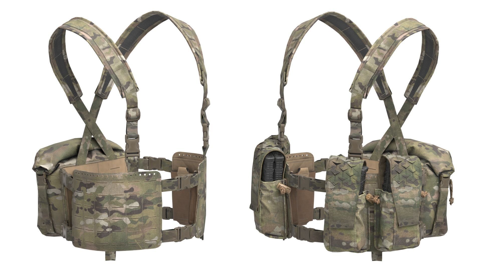 3D model Spiritus Systems 34A Chest Rig VR / AR / low-poly | CGTrader