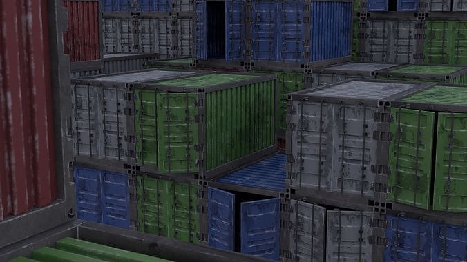 Container Game-Ready free VR / AR / low-poly 3D model | CGTrader