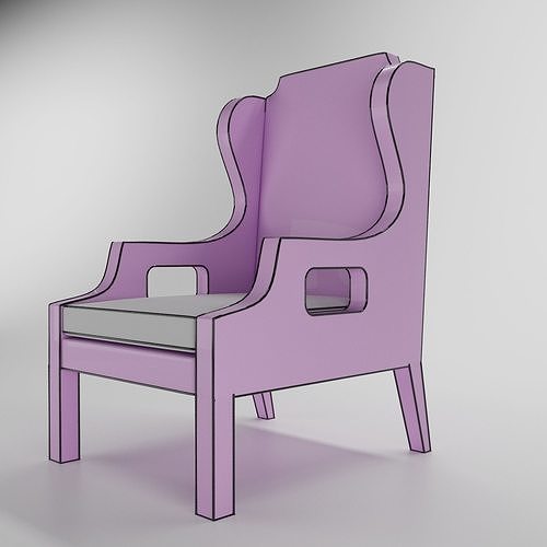 Cartoon Style Chair 3D model | CGTrader