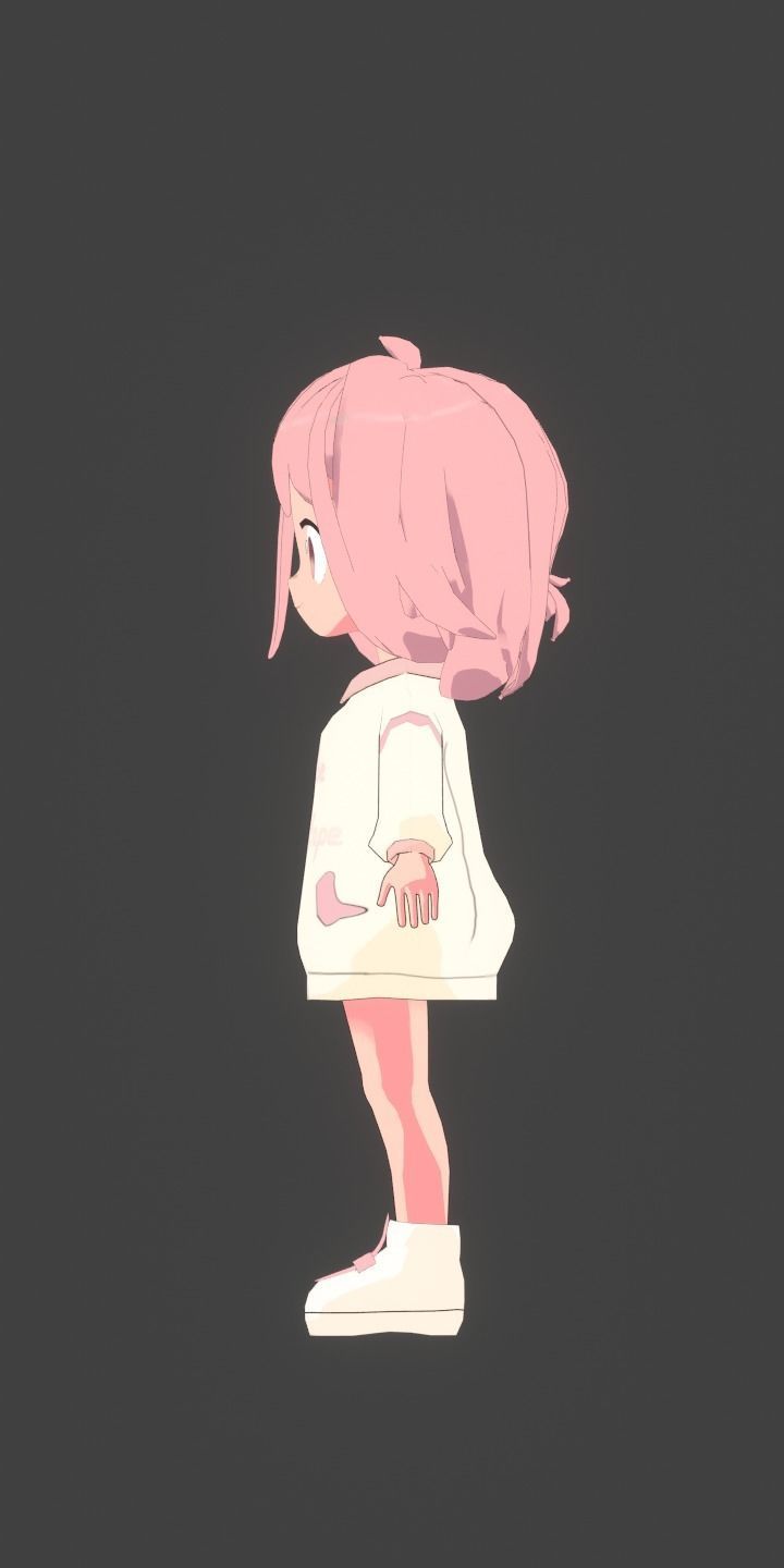 3D model Rigged anime kid girl VR / AR / low-poly | CGTrader