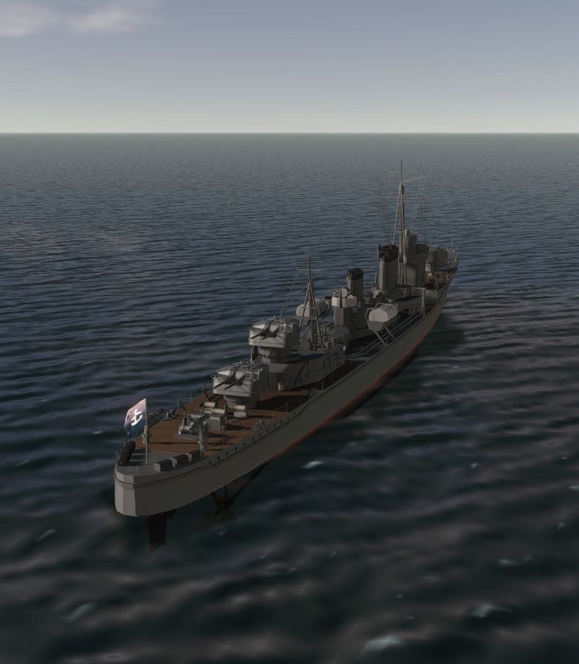 JAPANESE DESTROYER KAGERO 3D MODEL 3D model | CGTrader