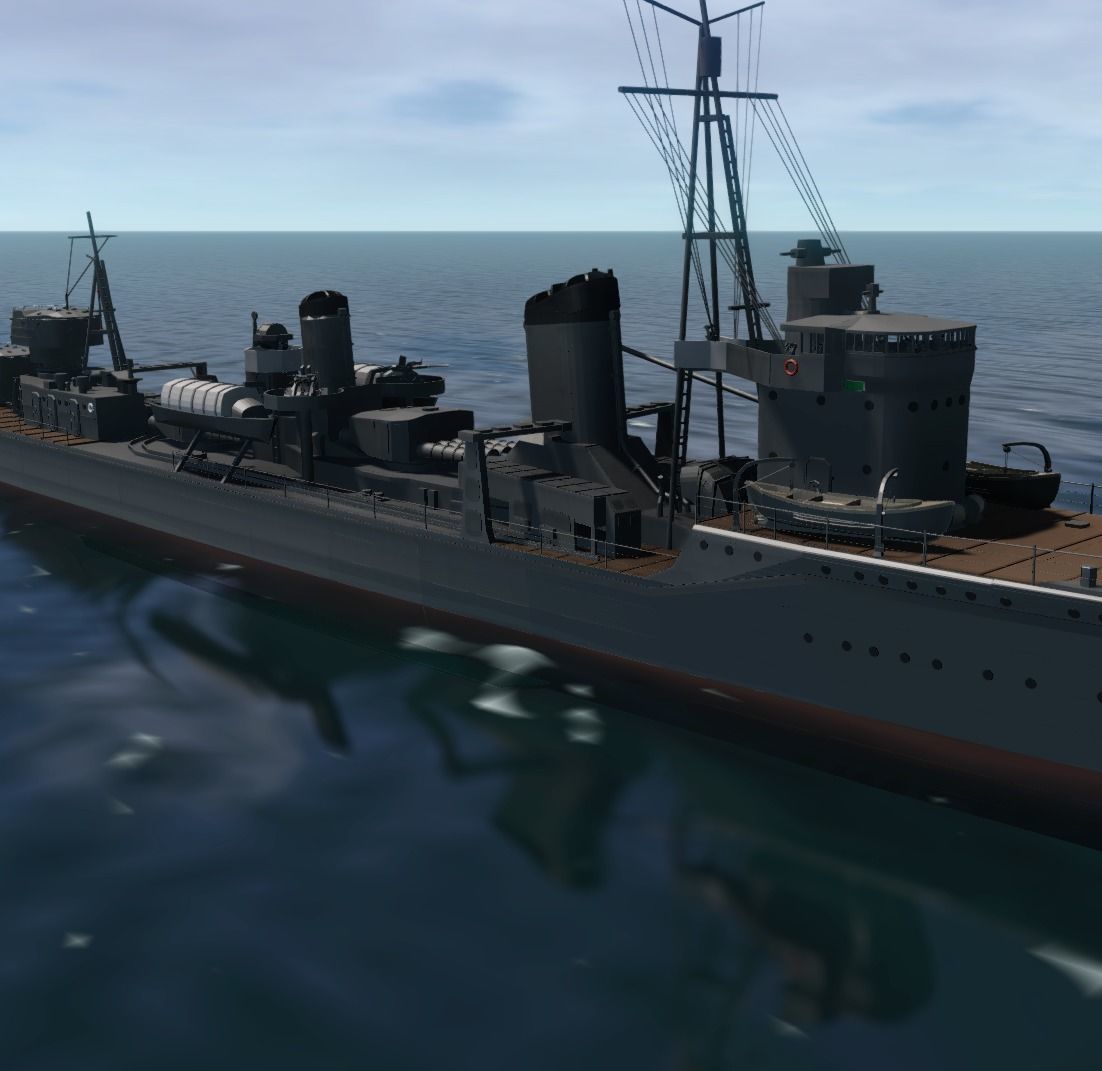 JAPANESE DESTROYER KAGERO 3D MODEL 3D model | CGTrader