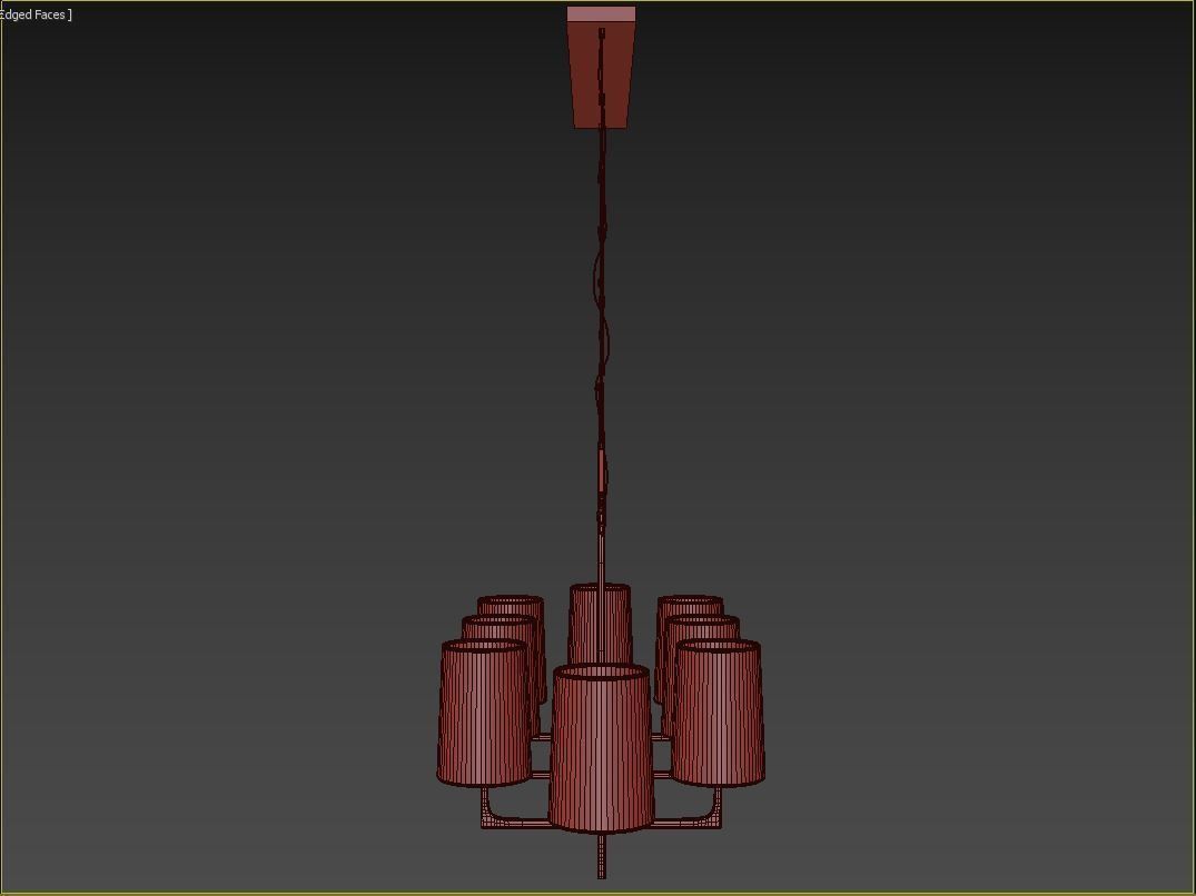 RH WRIGHT LINEAR CHANDELIER 3D model | CGTrader