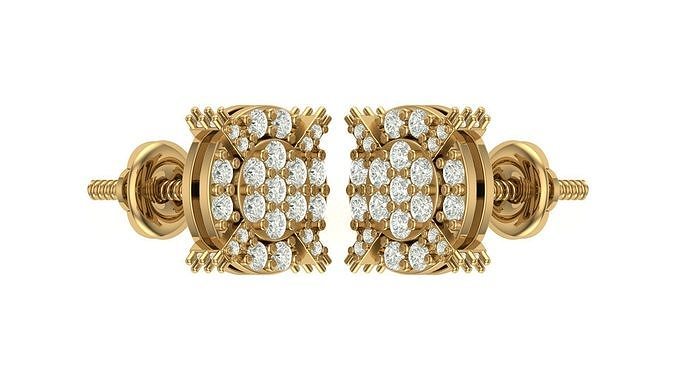 Earring 3D model 3D printable | CGTrader