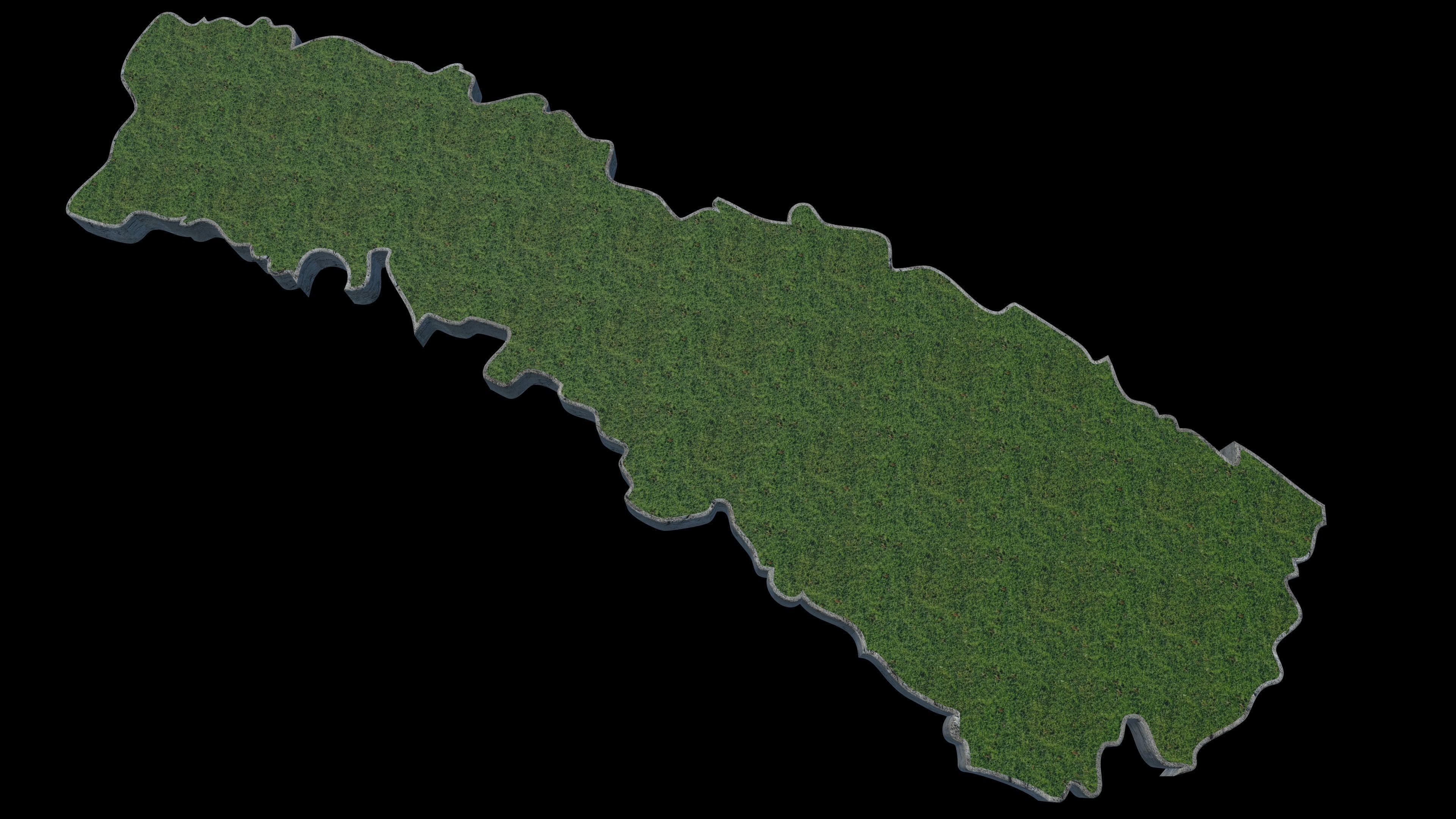 Nepal Map Extruded Model free 3D model | CGTrader