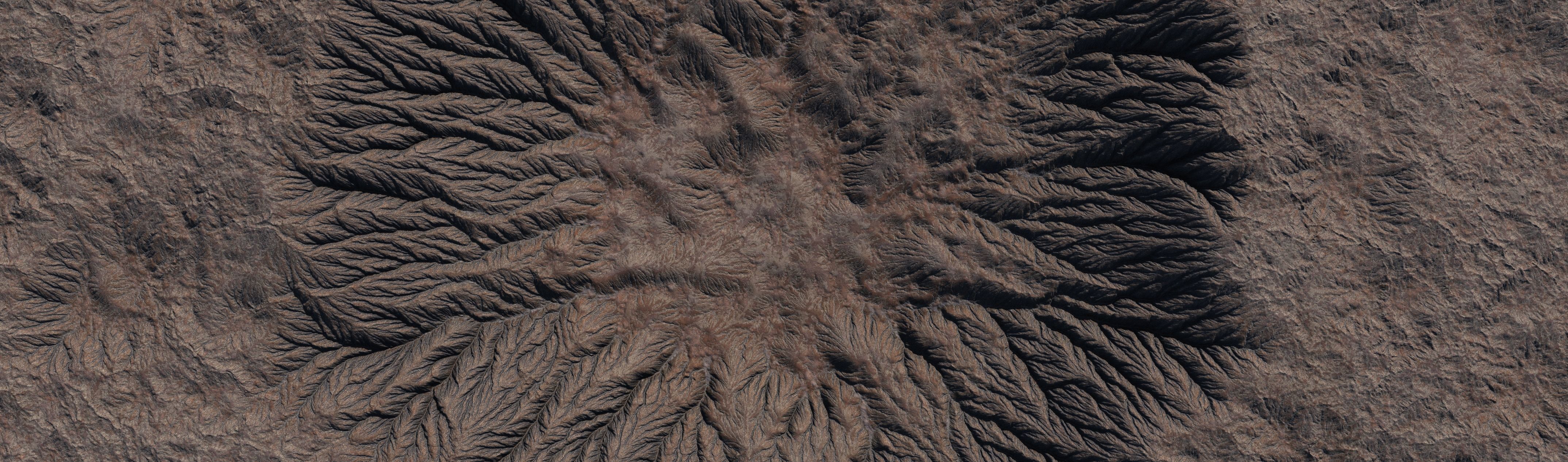 16k Massive Crater Shaped Terrain 3D model and height map 3D model ...