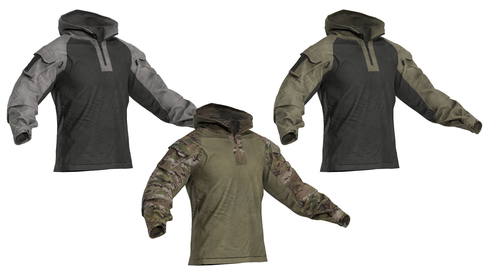 3D model AEM01 TACTICAL JACKET VR / AR / low-poly | CGTrader