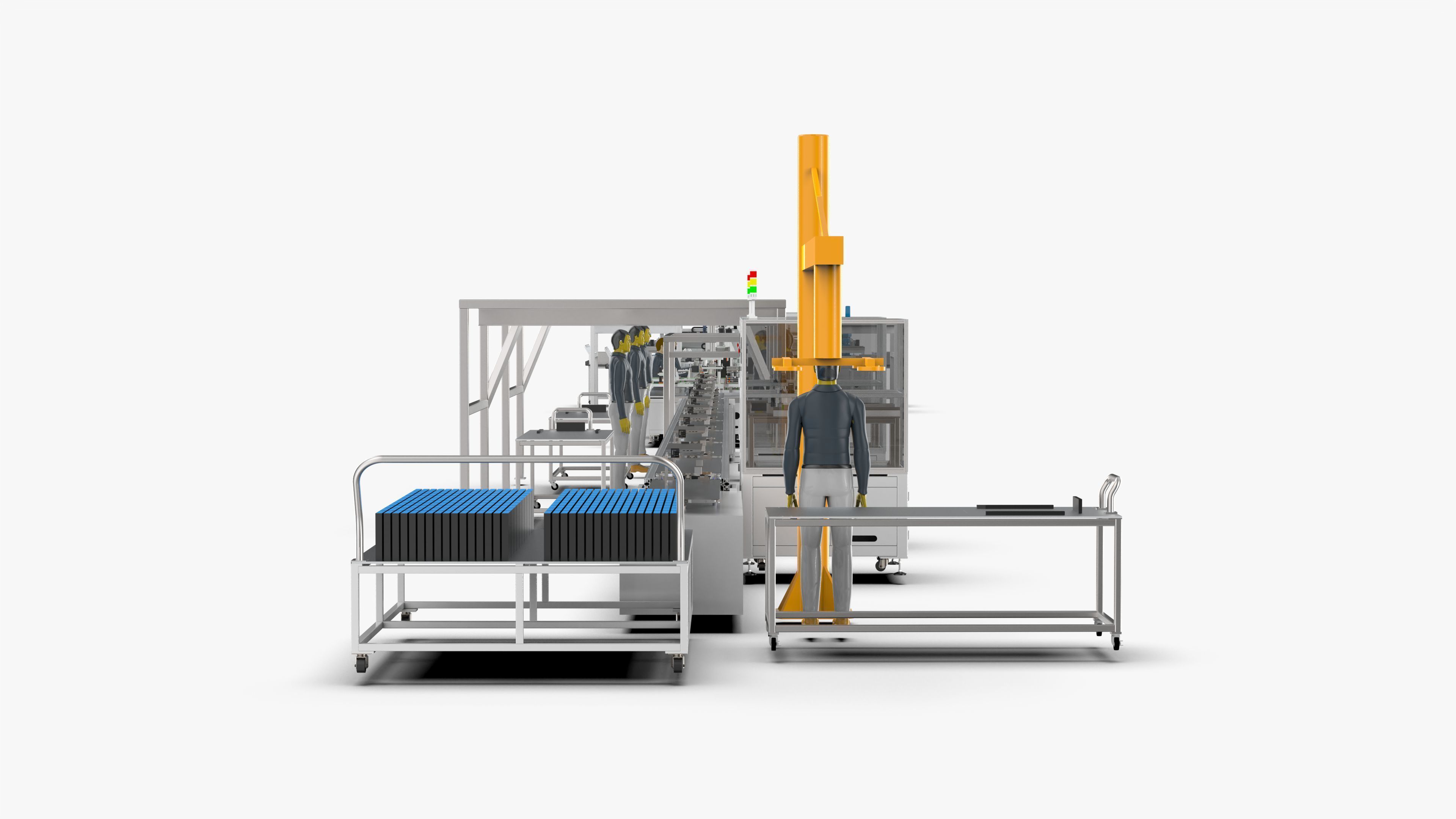 Automatic Soft Pack Battery Production Line 3D model | CGTrader
