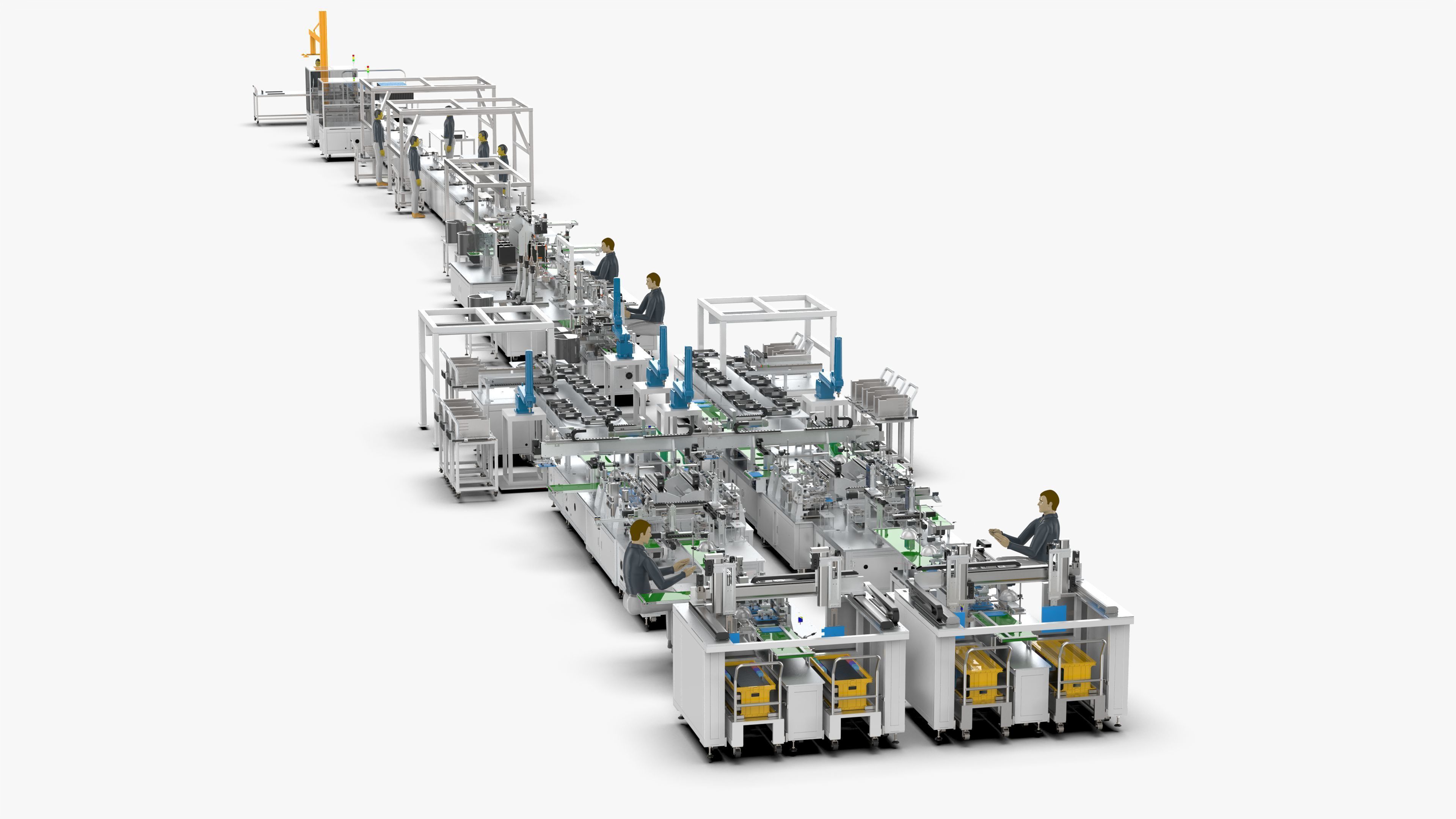 Automatic Soft Pack Battery Production Line 3D model | CGTrader