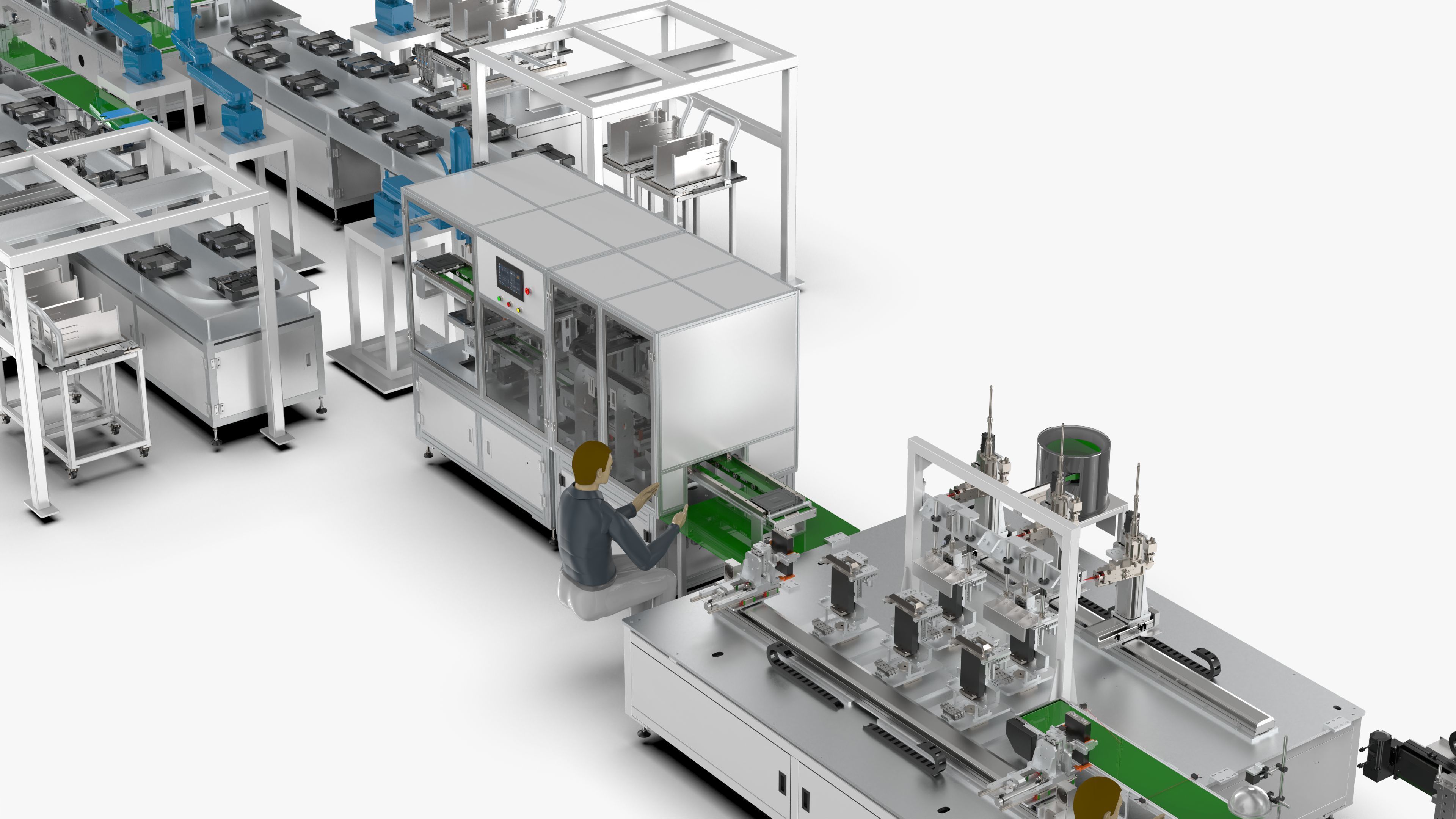 Automatic Soft Pack Battery Production Line 3D model | CGTrader