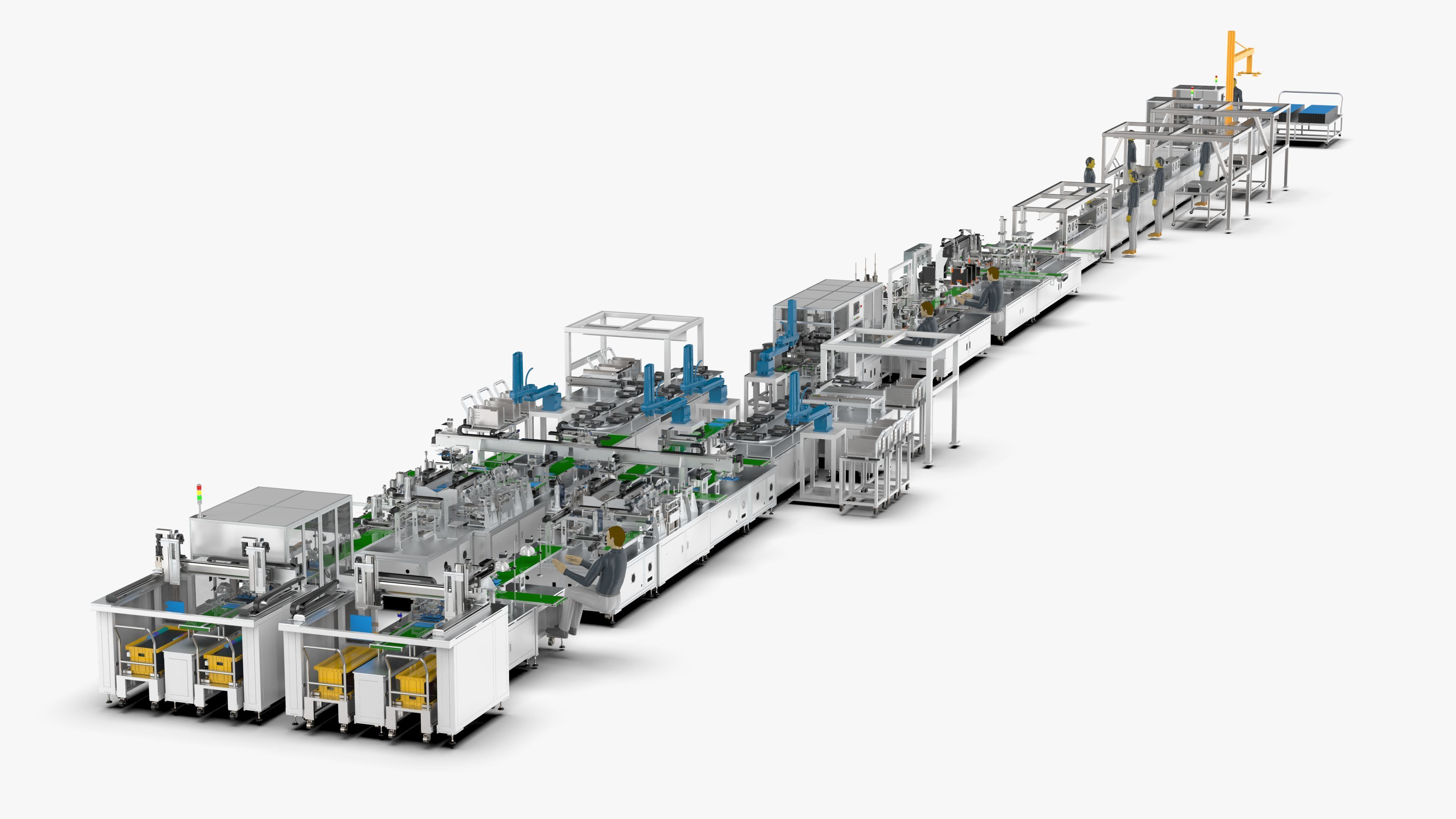 Automatic Soft Pack Battery Production Line 3D model | CGTrader
