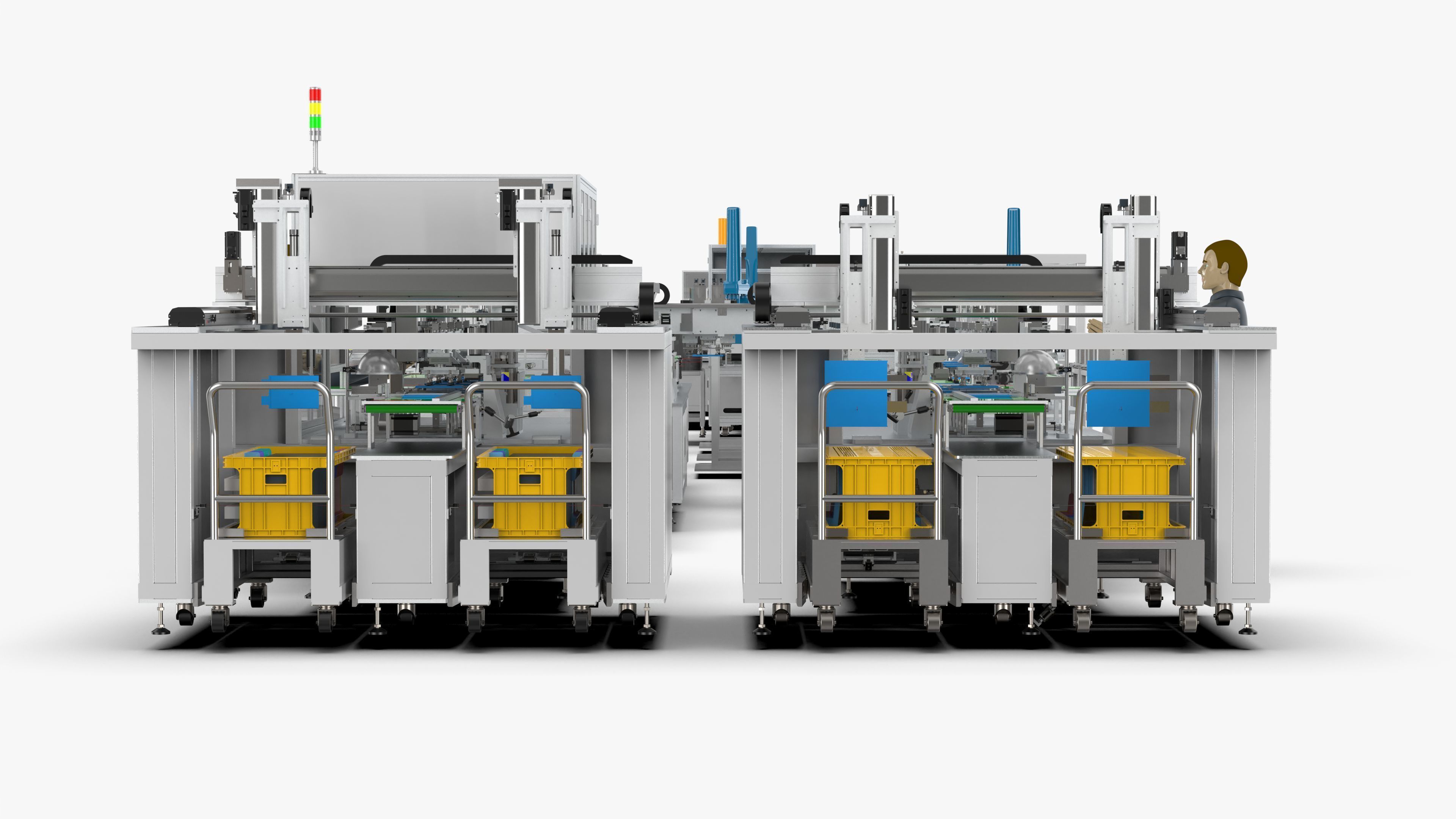 Automatic Soft Pack Battery Production Line 3D model | CGTrader