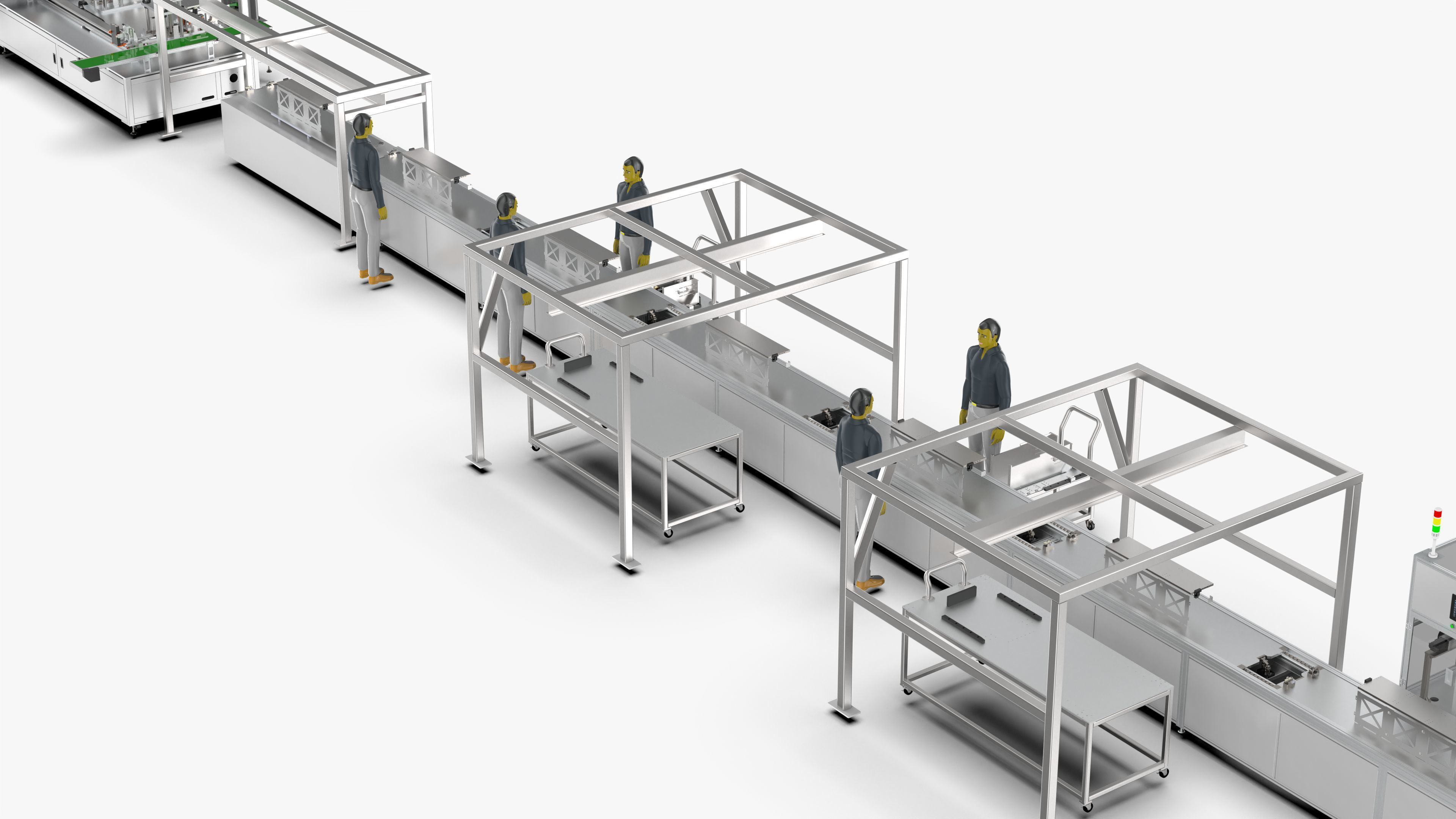 Automatic Soft Pack Battery Production Line 3D model | CGTrader