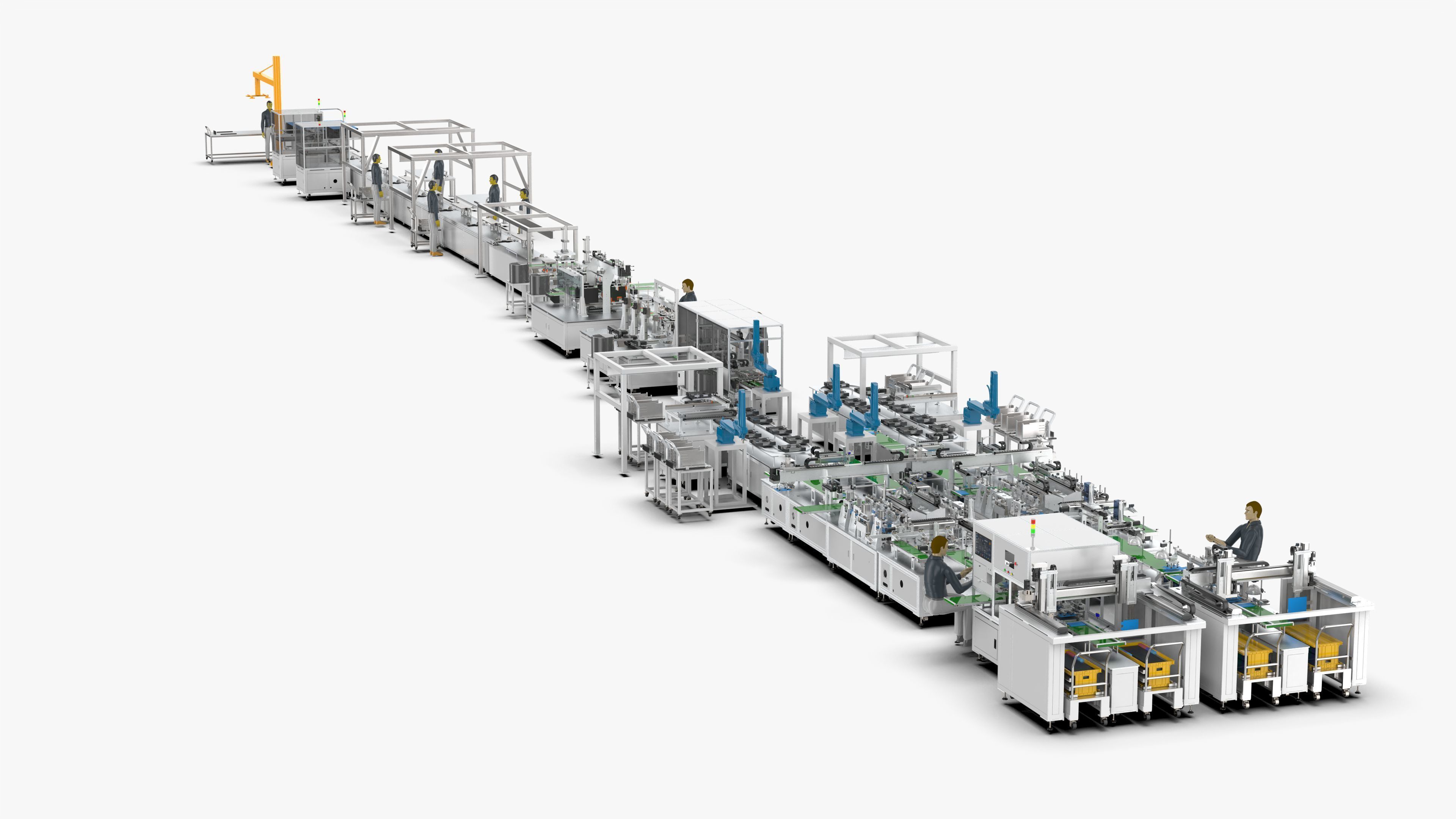 Automatic Soft Pack Battery Production Line 3D model | CGTrader