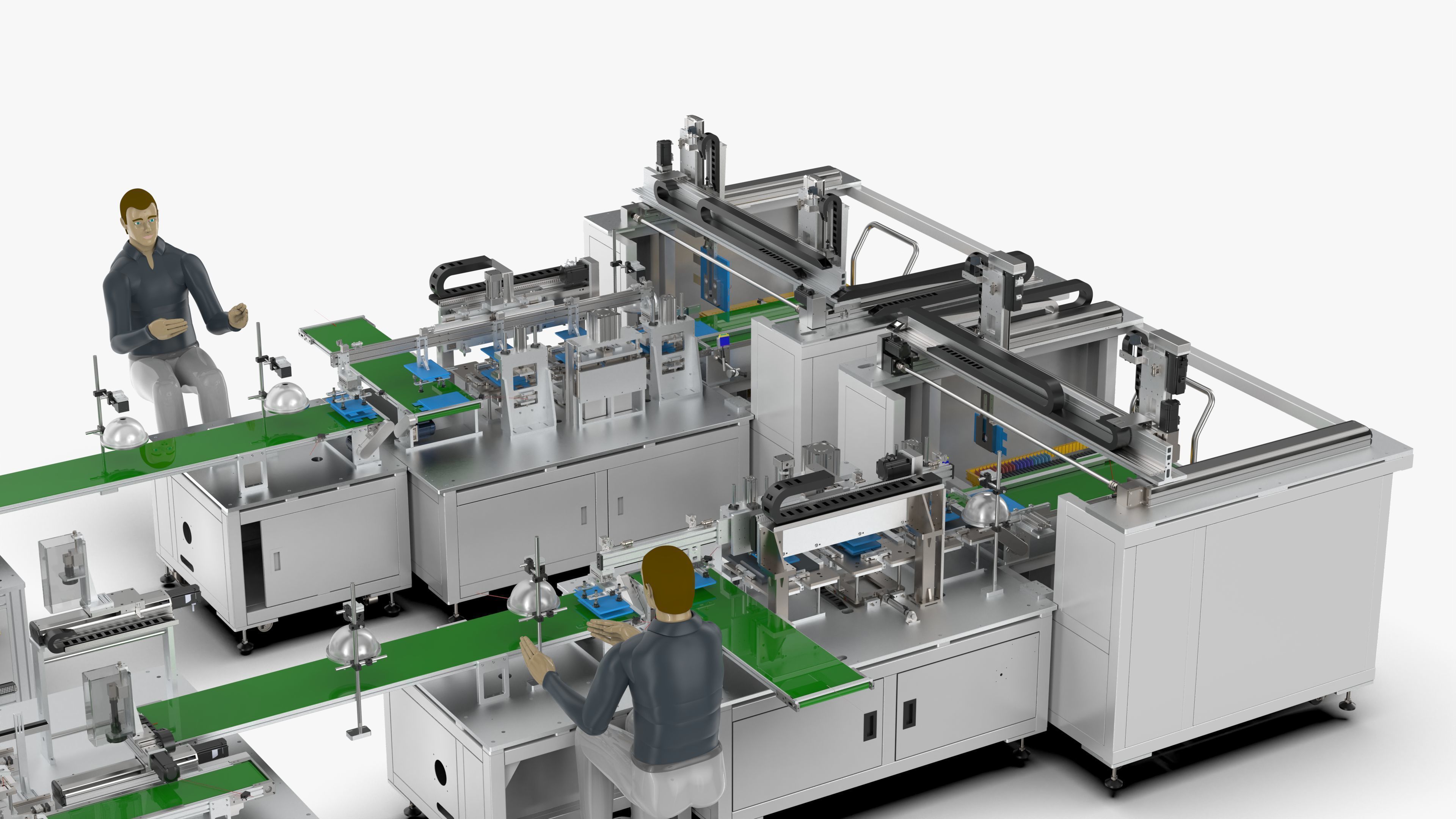Automatic Soft Pack Battery Production Line 3D model | CGTrader
