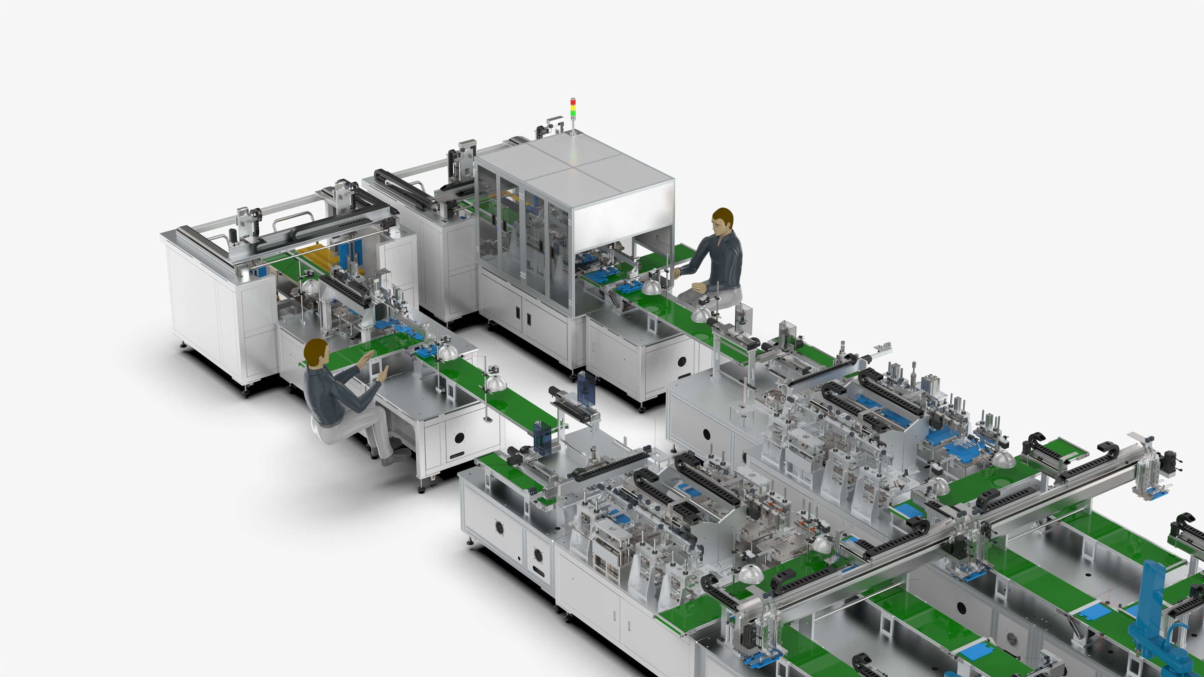 Automatic Soft Pack Battery Production Line 3D model | CGTrader