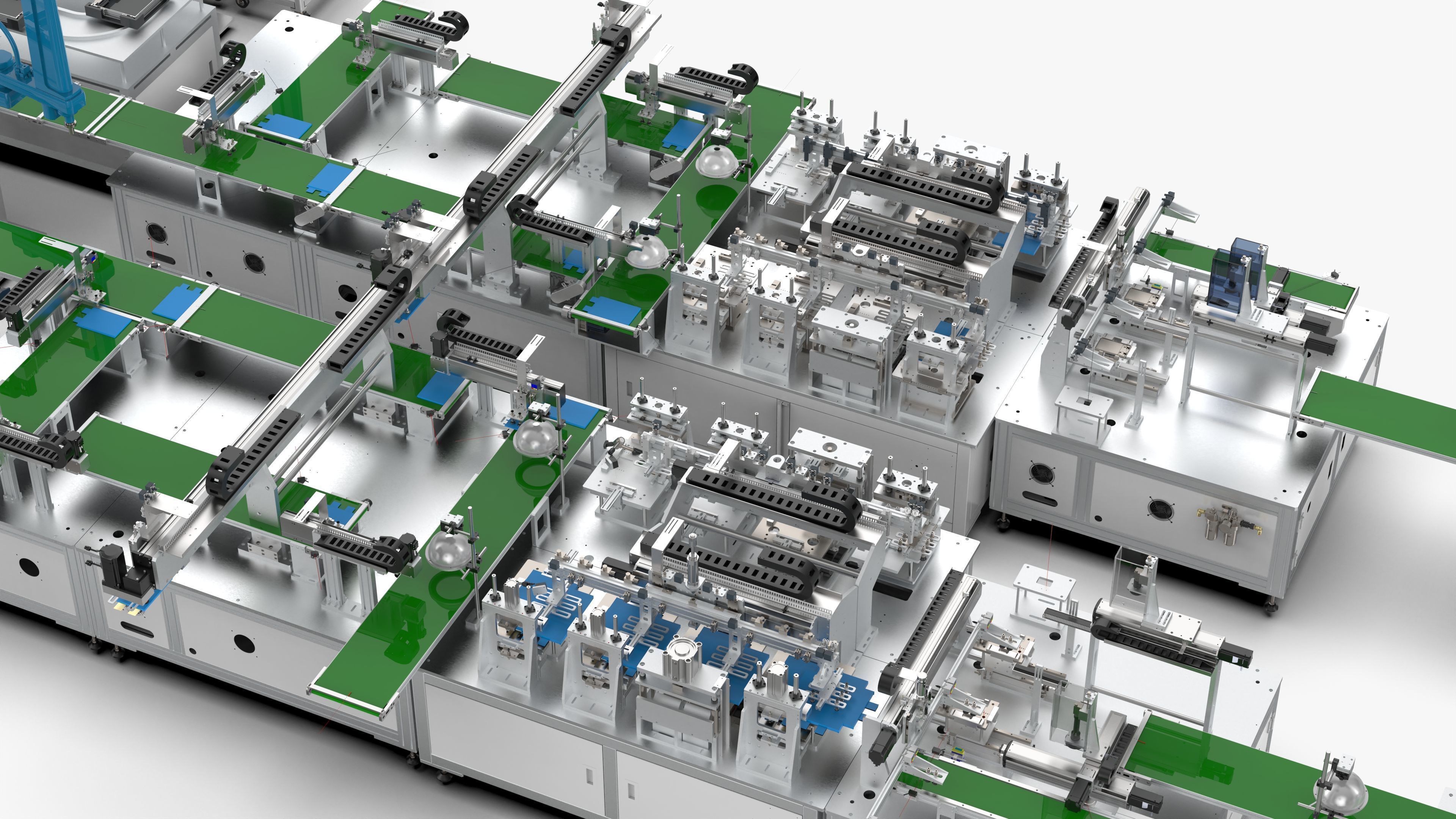 Automatic Soft Pack Battery Production Line 3D model | CGTrader