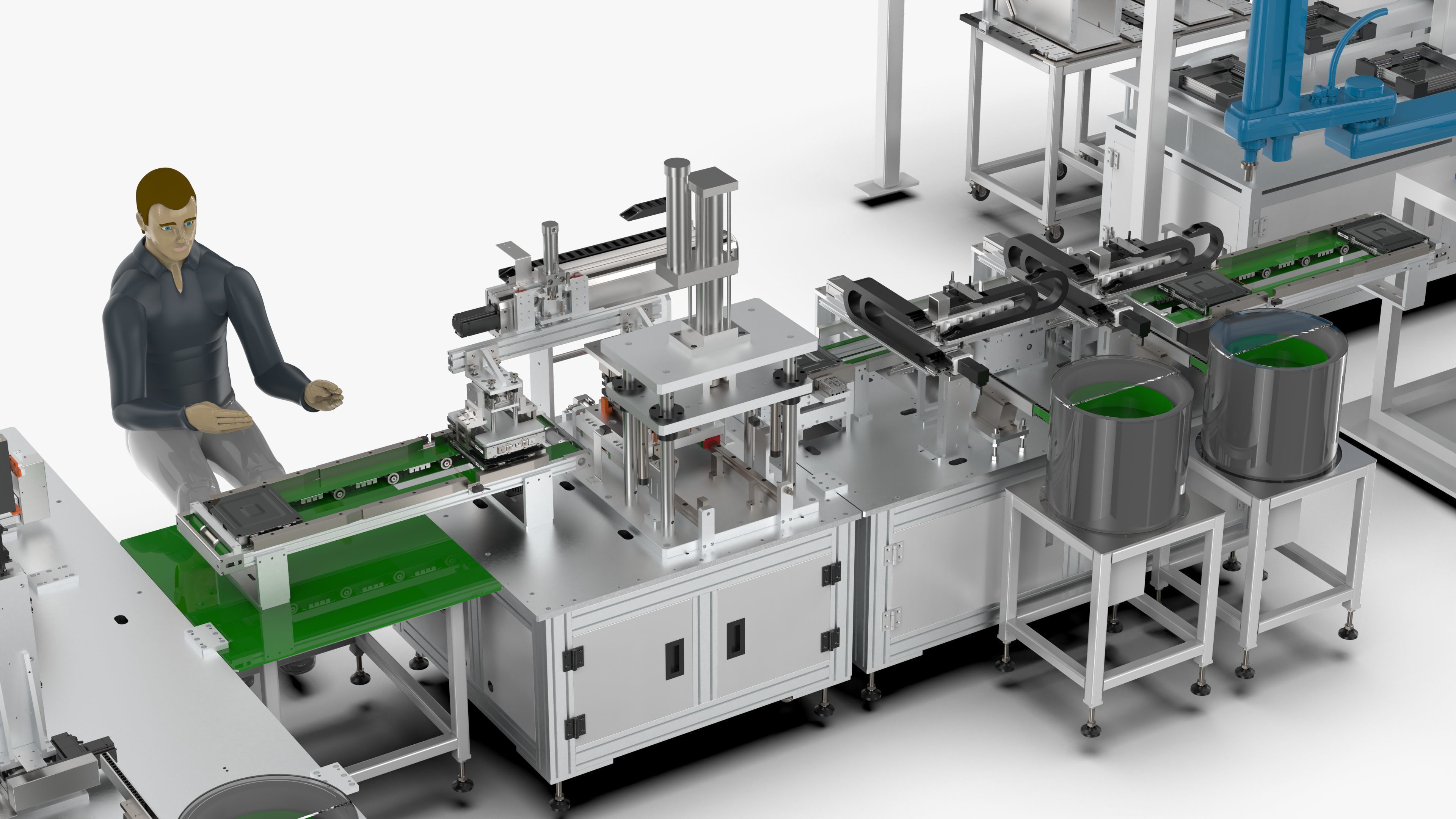Automatic Soft Pack Battery Production Line 3D model | CGTrader